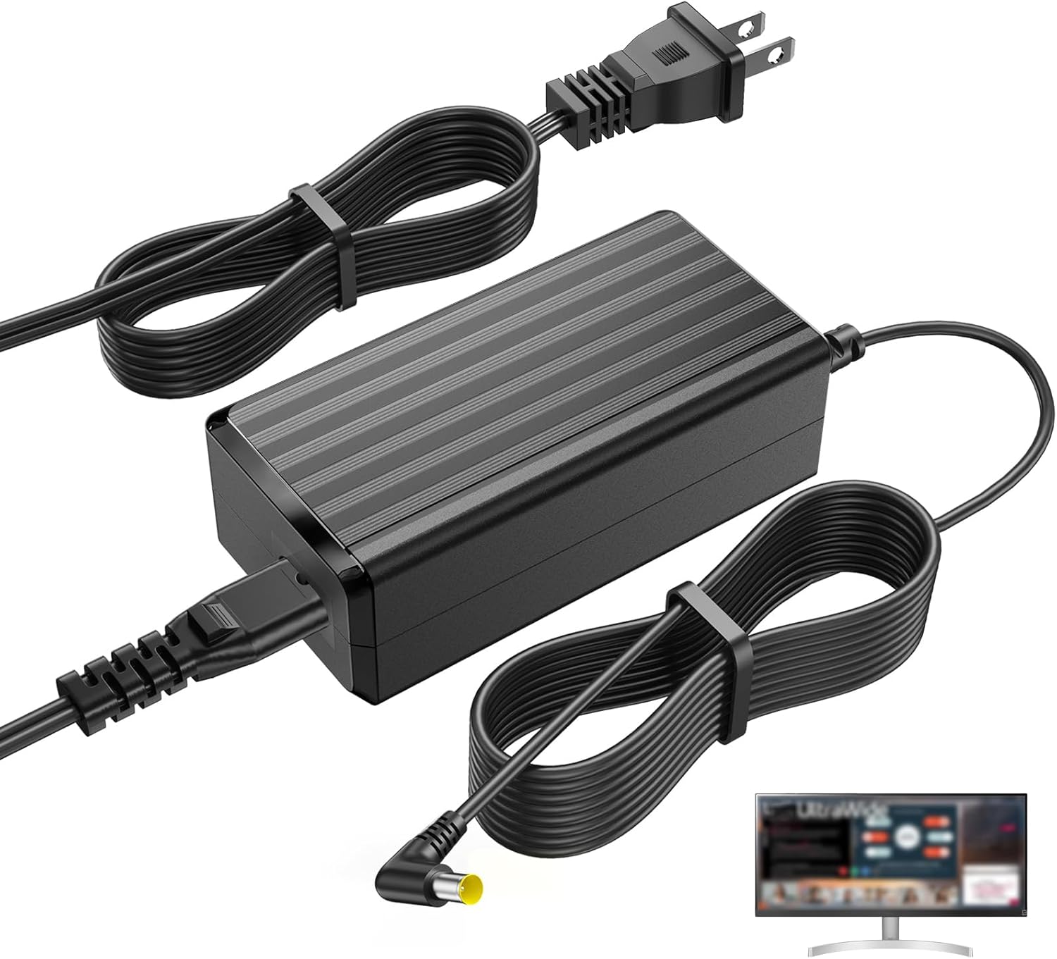 Amazon.com: DONYOIE 19V Power Cord for LG Monitor Power Adapter for LG ...