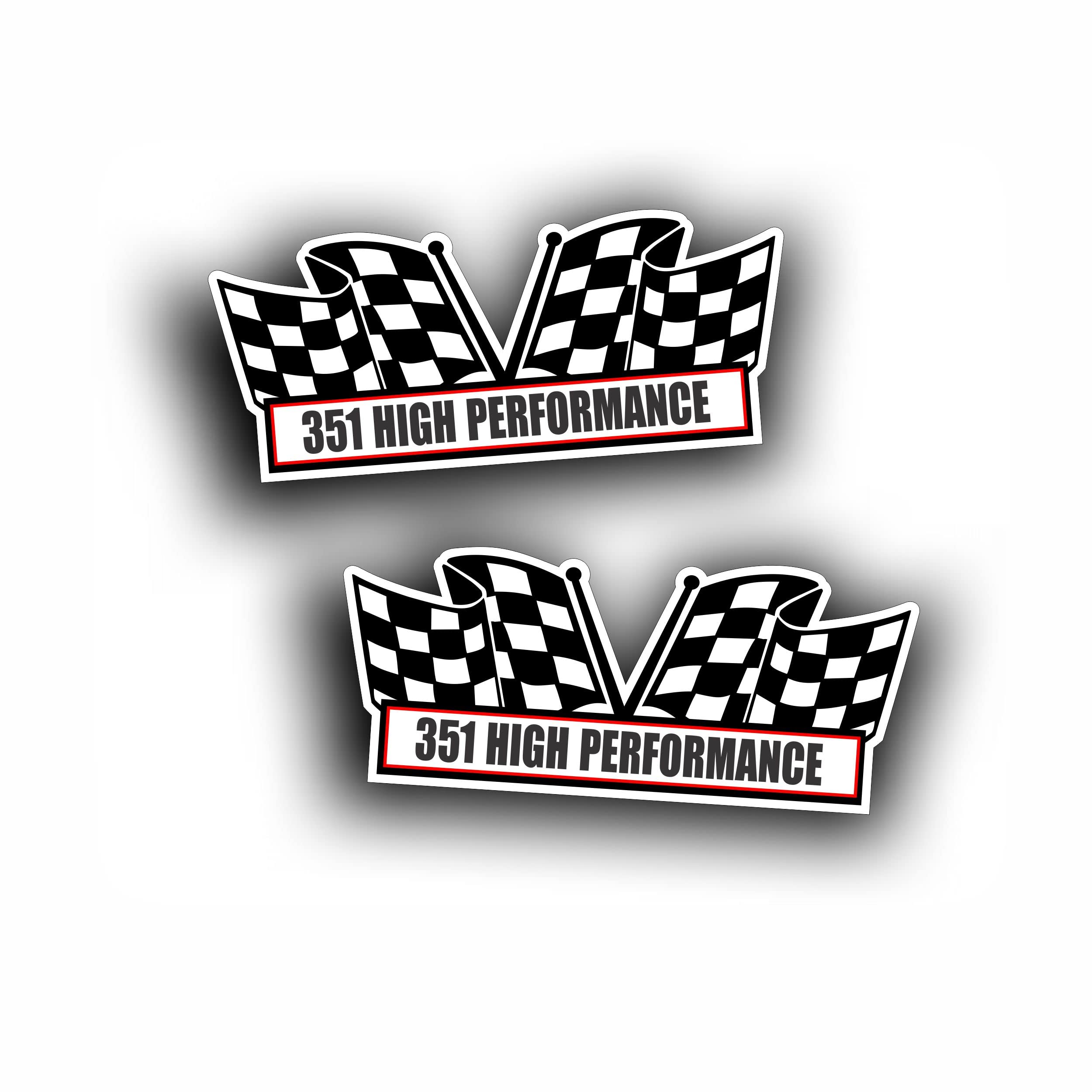 Amazon.com: Pair of Engine Window Air Cleaner Sticker Decal - 351 High ...