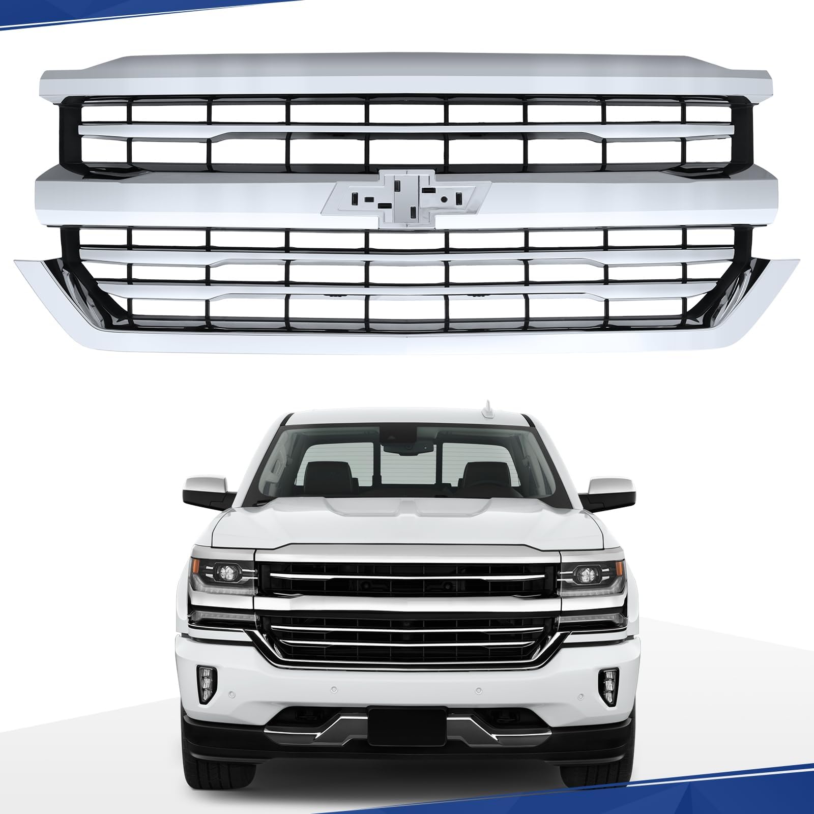 Amazon.com: HECASA Front Bumper Grille Assembly Compatible with 2016 ...