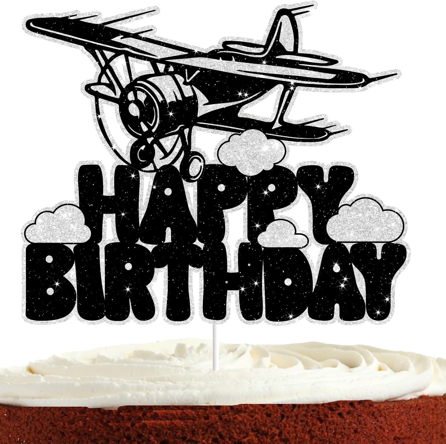 Amazon.com: Airplane Cake Topper for Boys Girls Baby Shower Airplane ...