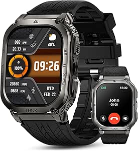 HIDAMEL SmartWatch for Men,60 Days Long Battery,5ATM &IP69K Waterproof ...