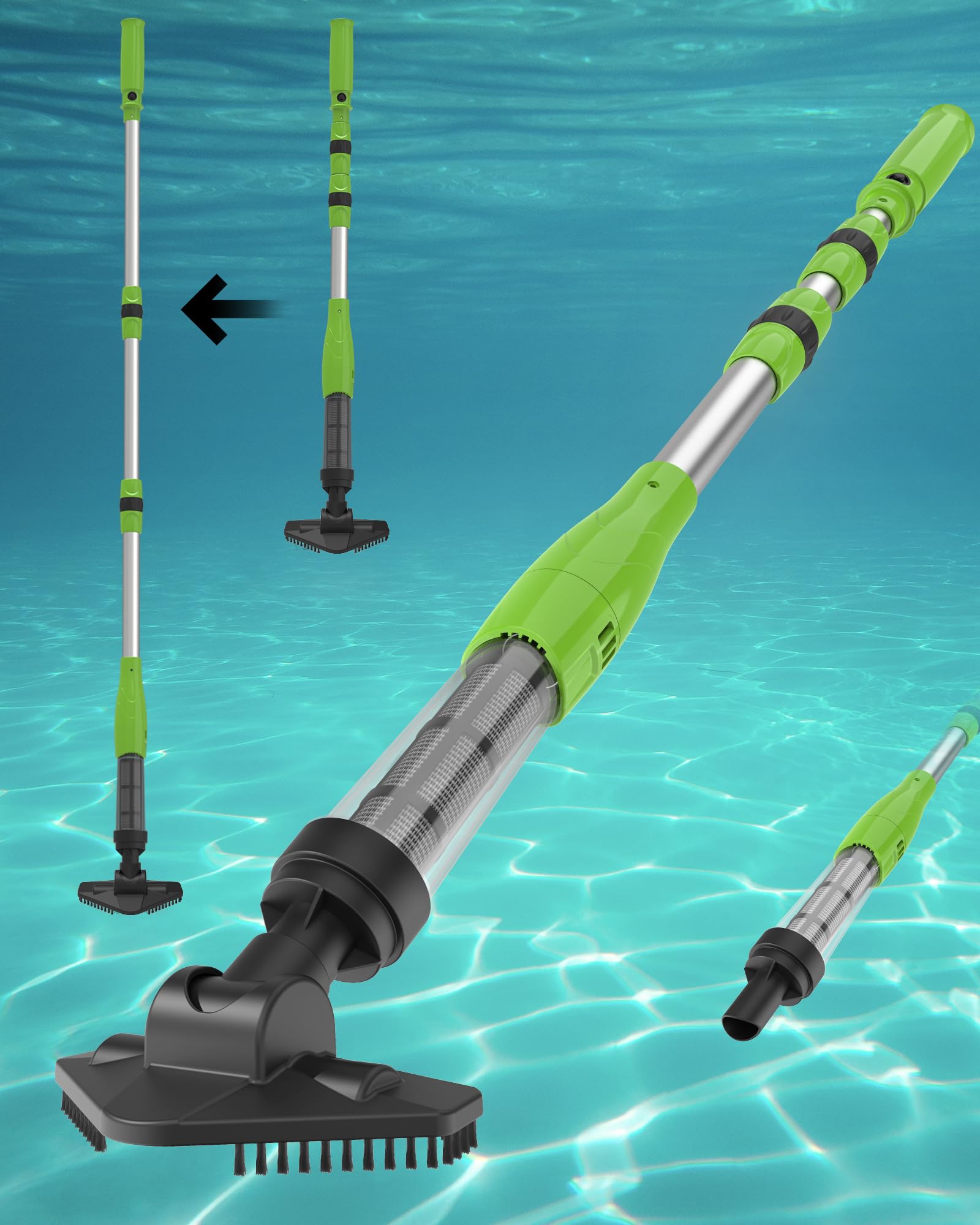 Amazon.com : Poolergetic Cordless Pool Spa Hot Tub Vacuum Cleaner ...