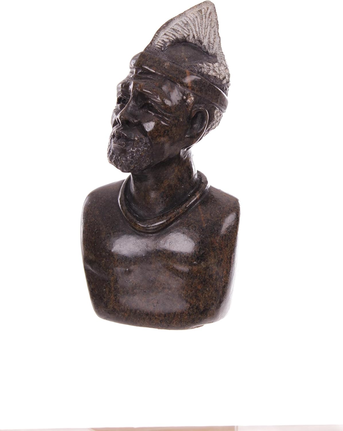 Amazon.com: African Shona Male Bust Sculpture : Home & Kitchen