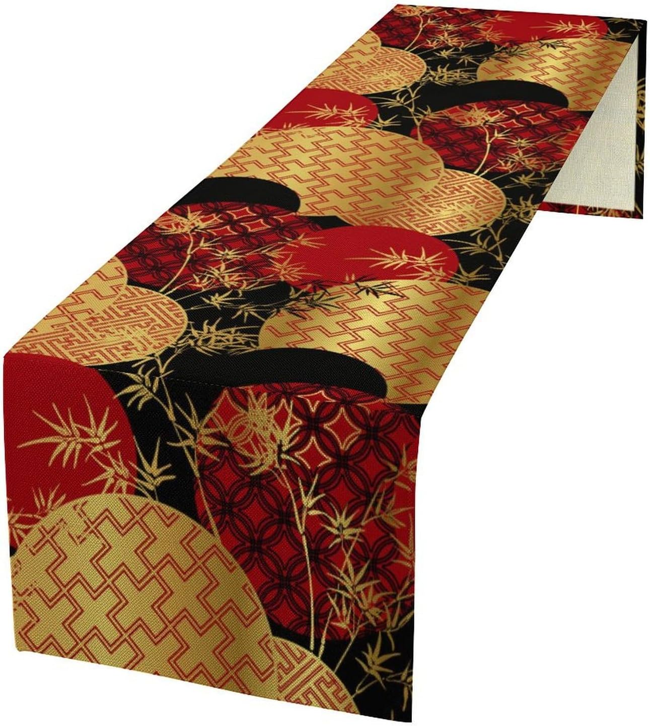 Amazon.com: BOAOYIGE Embroidered Tassel Table Runner Chinese Style ...