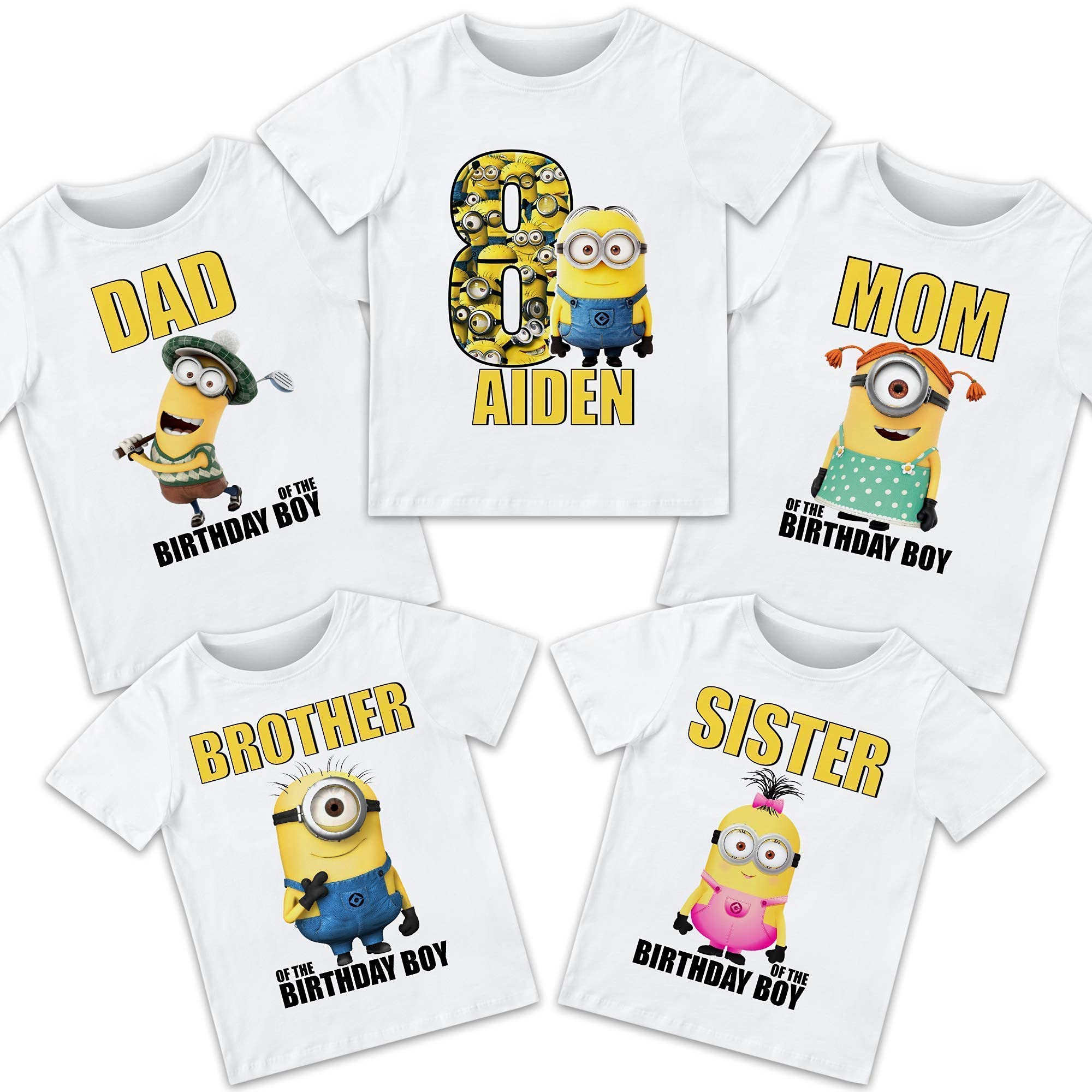 Buy Minions birthday shirt, Minions birthday tshirt Minions family ...