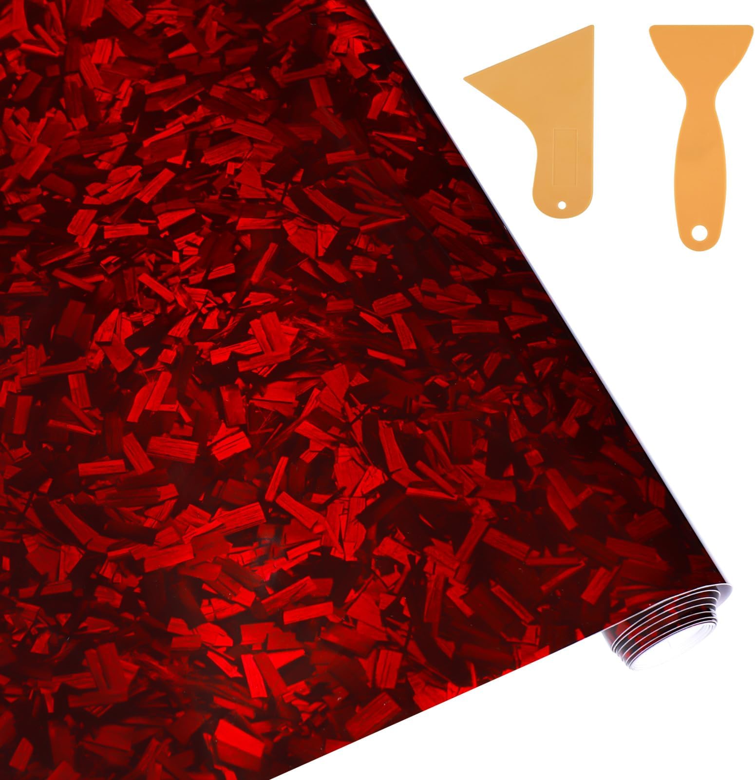 Zocipro 6D Forged Carbon Fiber Vinyl Wrap, 30 x 150cm Car Wrap Adhesive ...