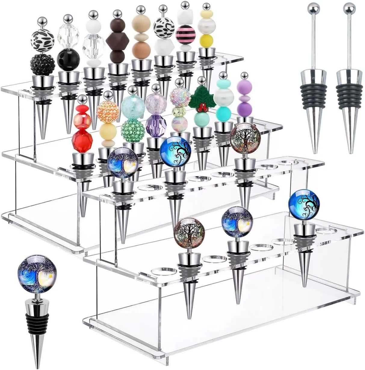 Amazon.com: Marketing Holders Wine Bottle Topper Liquor Pourer Display ...