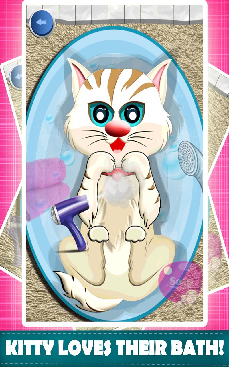 My Little Pet Kitty Cat Makeover Spa Wash Clean & Dress Cute Kittens:Amazon.in:Appstore for Android