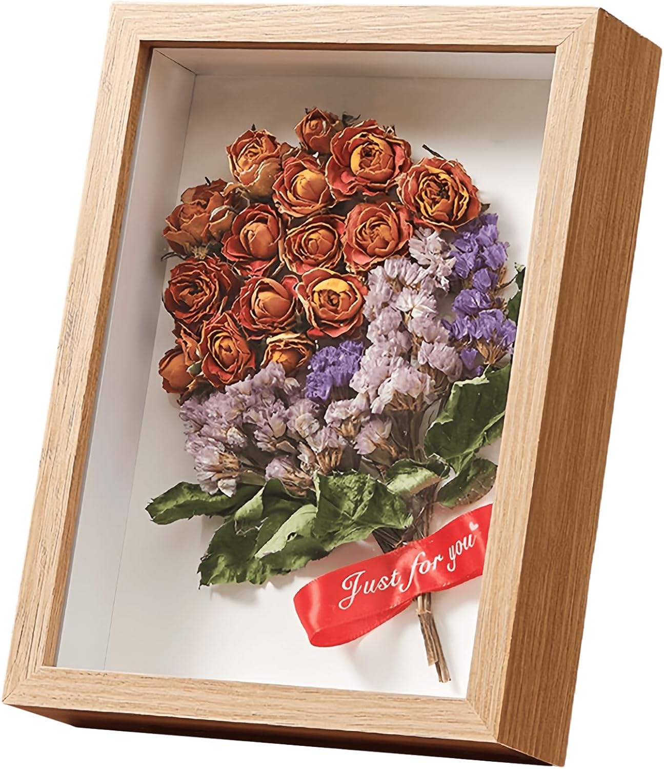 FAVORTALK Shadow Box 4x6 Deep Wood 3D Photo Frame Wooden Deep Square ...