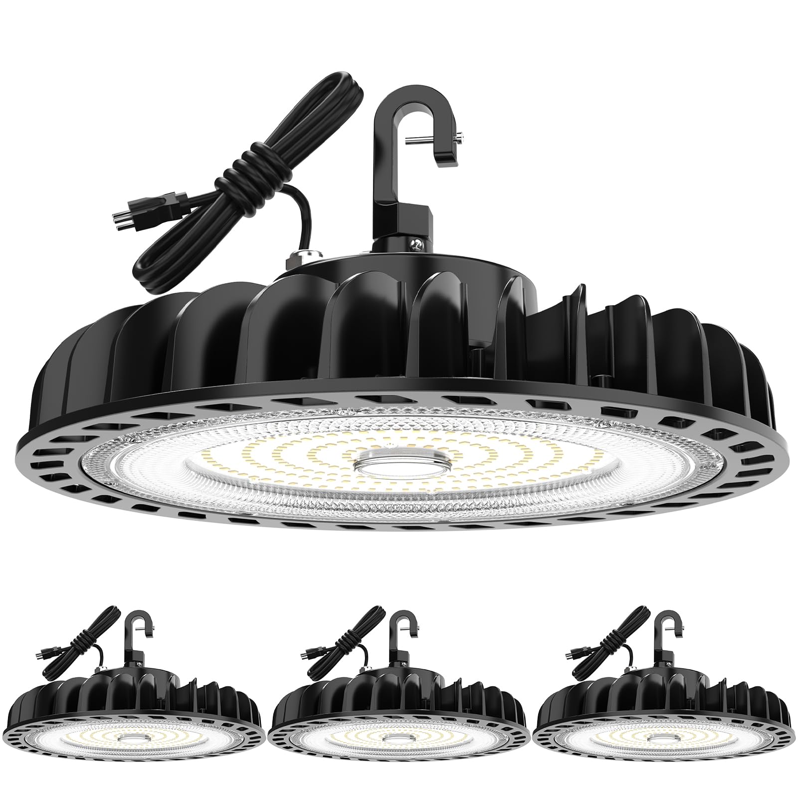 Snapklik.com : HYPERLITE 4pack 205W UFO High Bay Lights,5000k Daylight ...