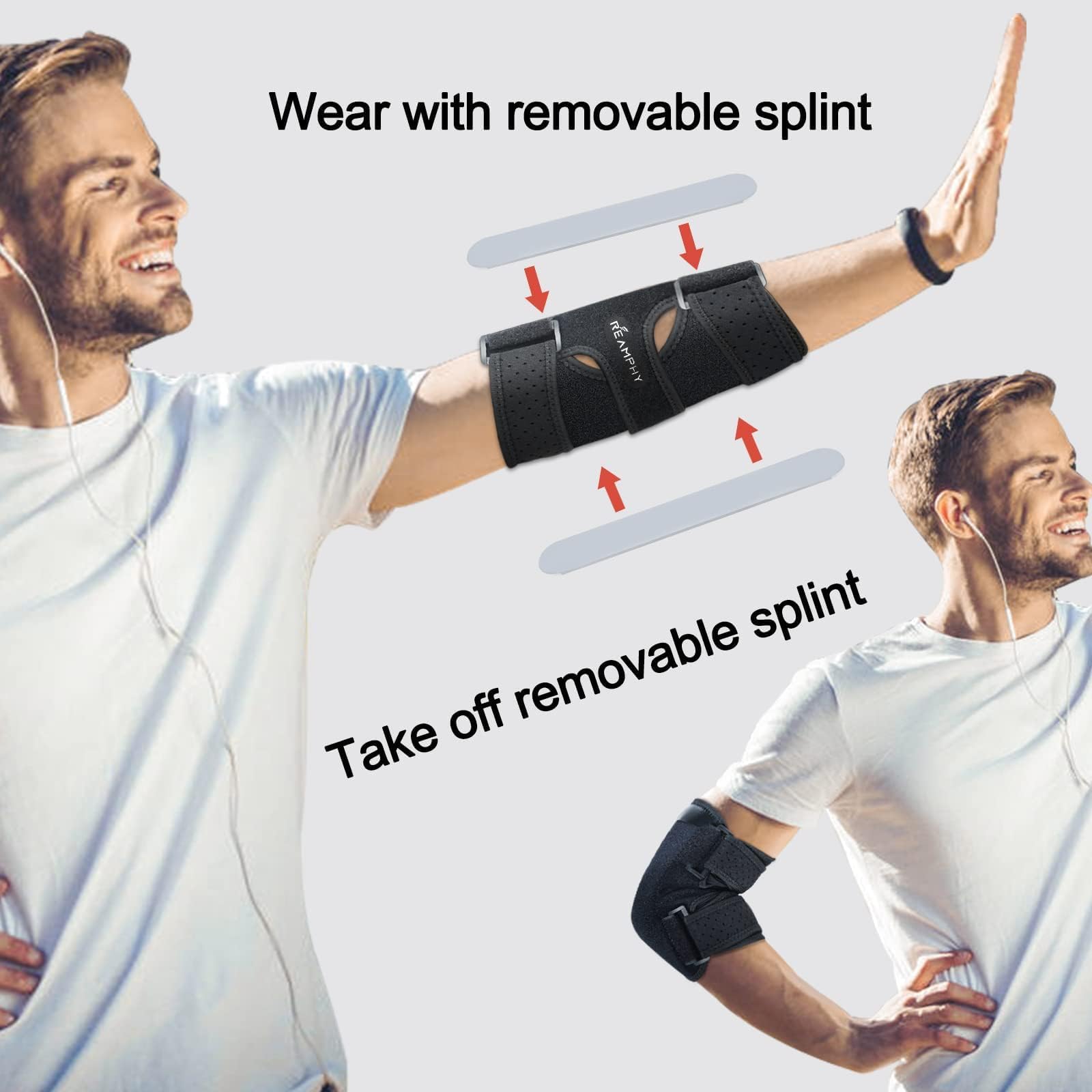 Snapklik.com : Reamphy Elbow Brace,Comfortable Night Elbow Sleep ...