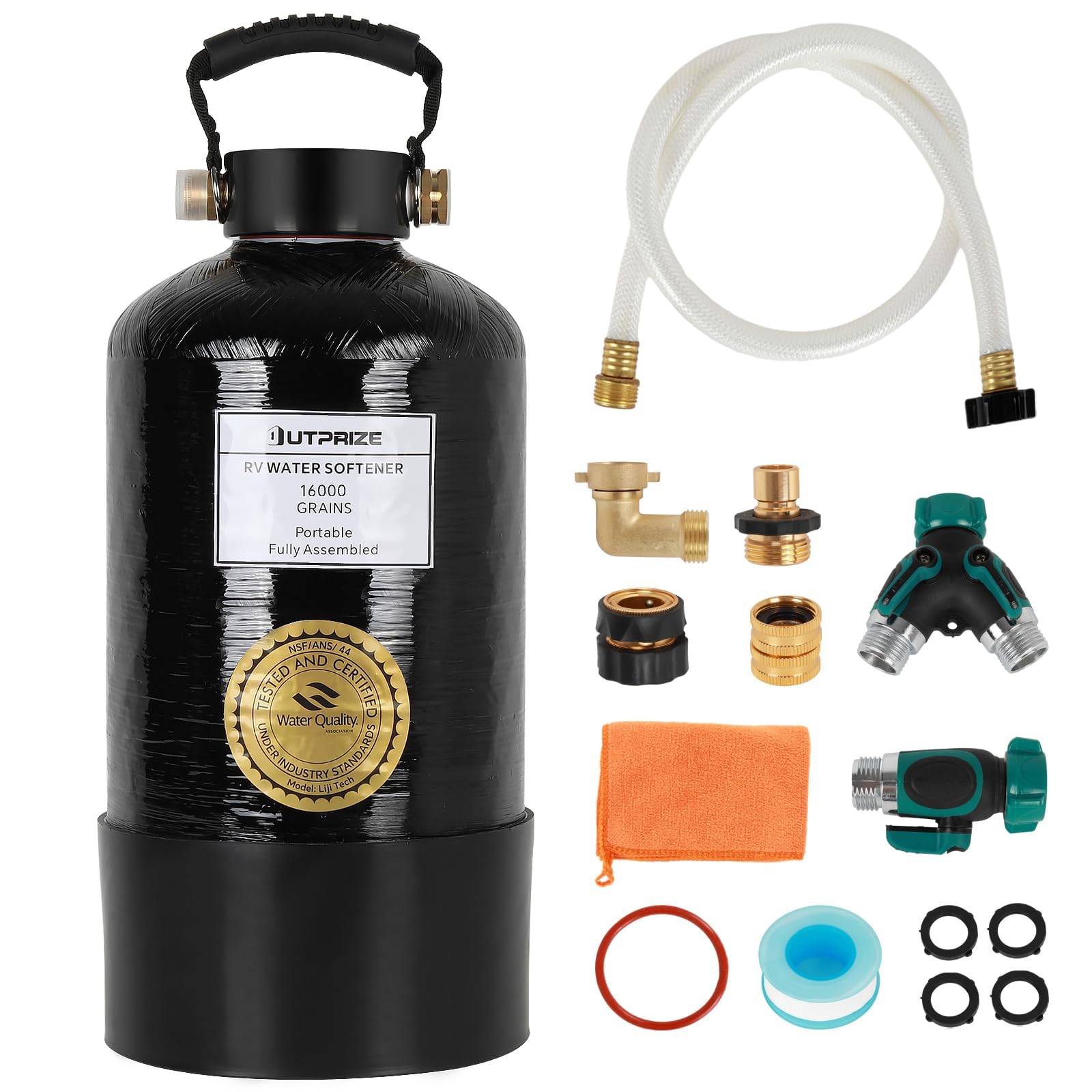 RV Water Softener, 16,000 Grain Professional NSF Certified Portable RV ...