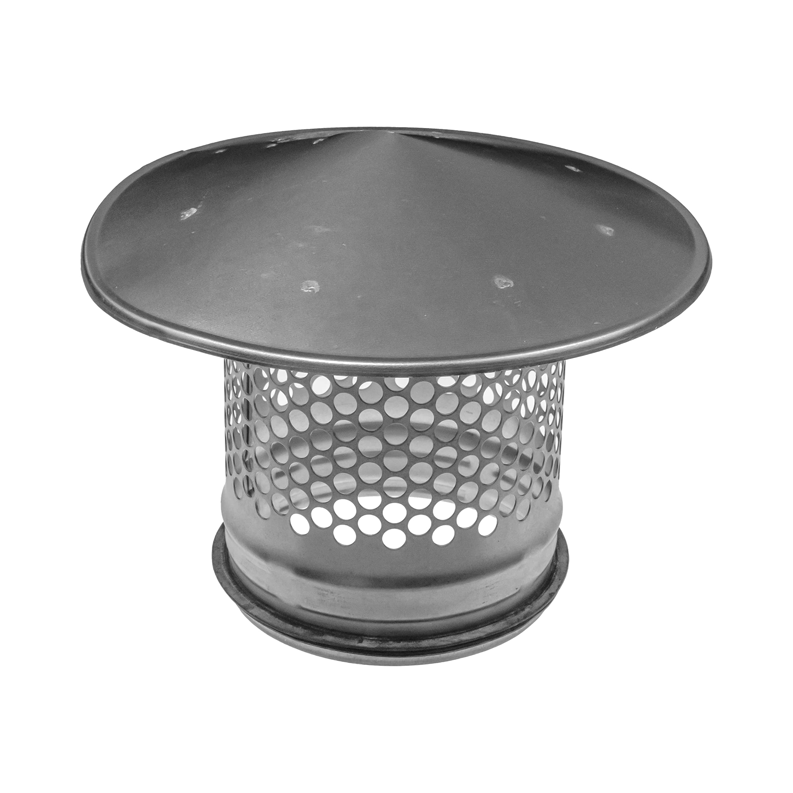 Snapklik.com : 5 Inch Round Roof Rain Cap HVAC Vent Galvanized Steel ...