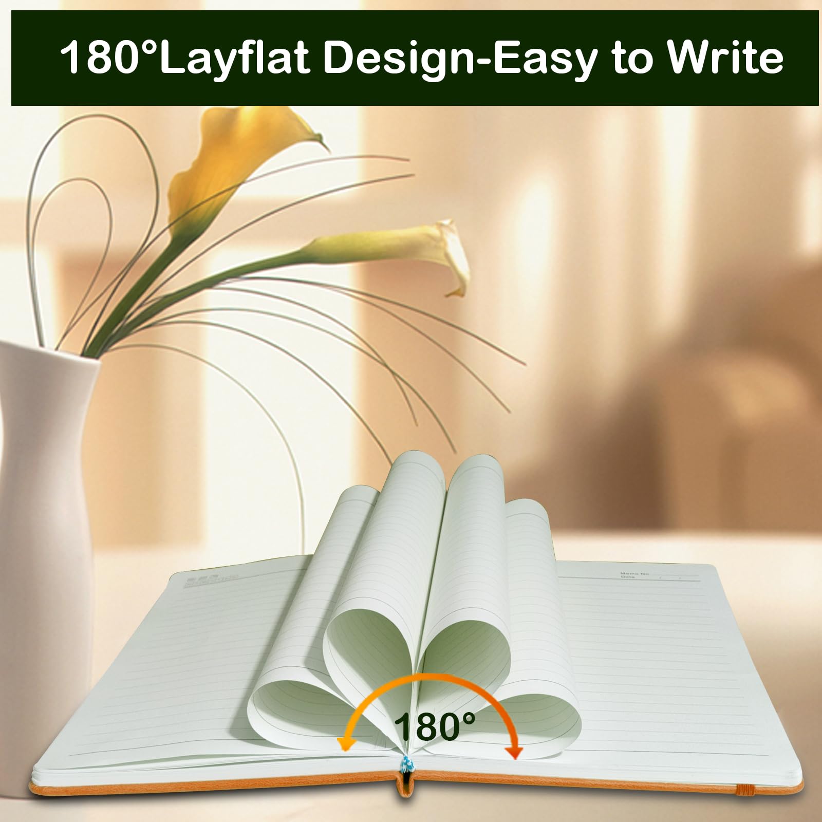 Snapklik.com : Luxury Premium Lined Journal Notebook, 200 Pages Real ...