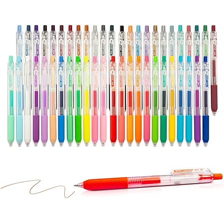 Amazon.com: AIHAO Gel Pens, 48 Colored Pen Set, Fine Point 0.5mm ...