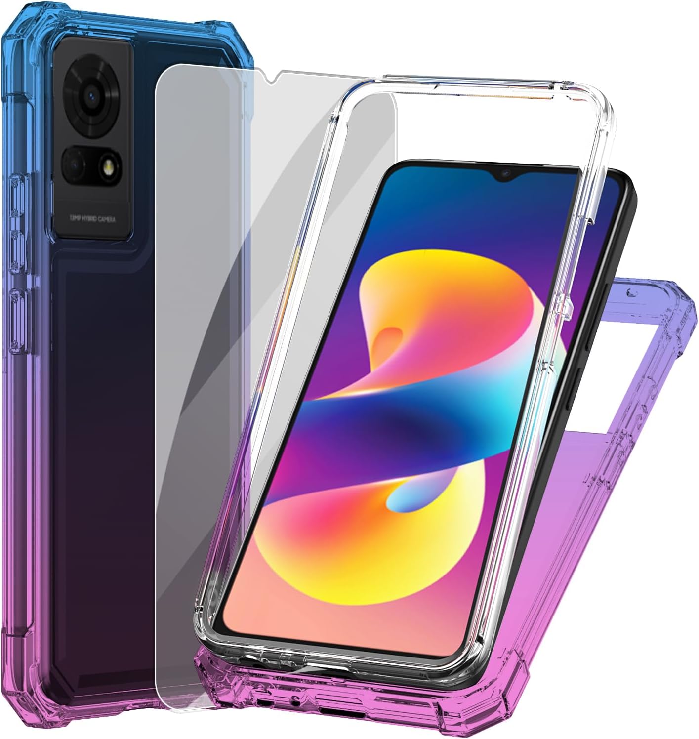 Amazon.com: Ailiber TCL K24/K23 Phone Case with Screen Protector, Dual ...