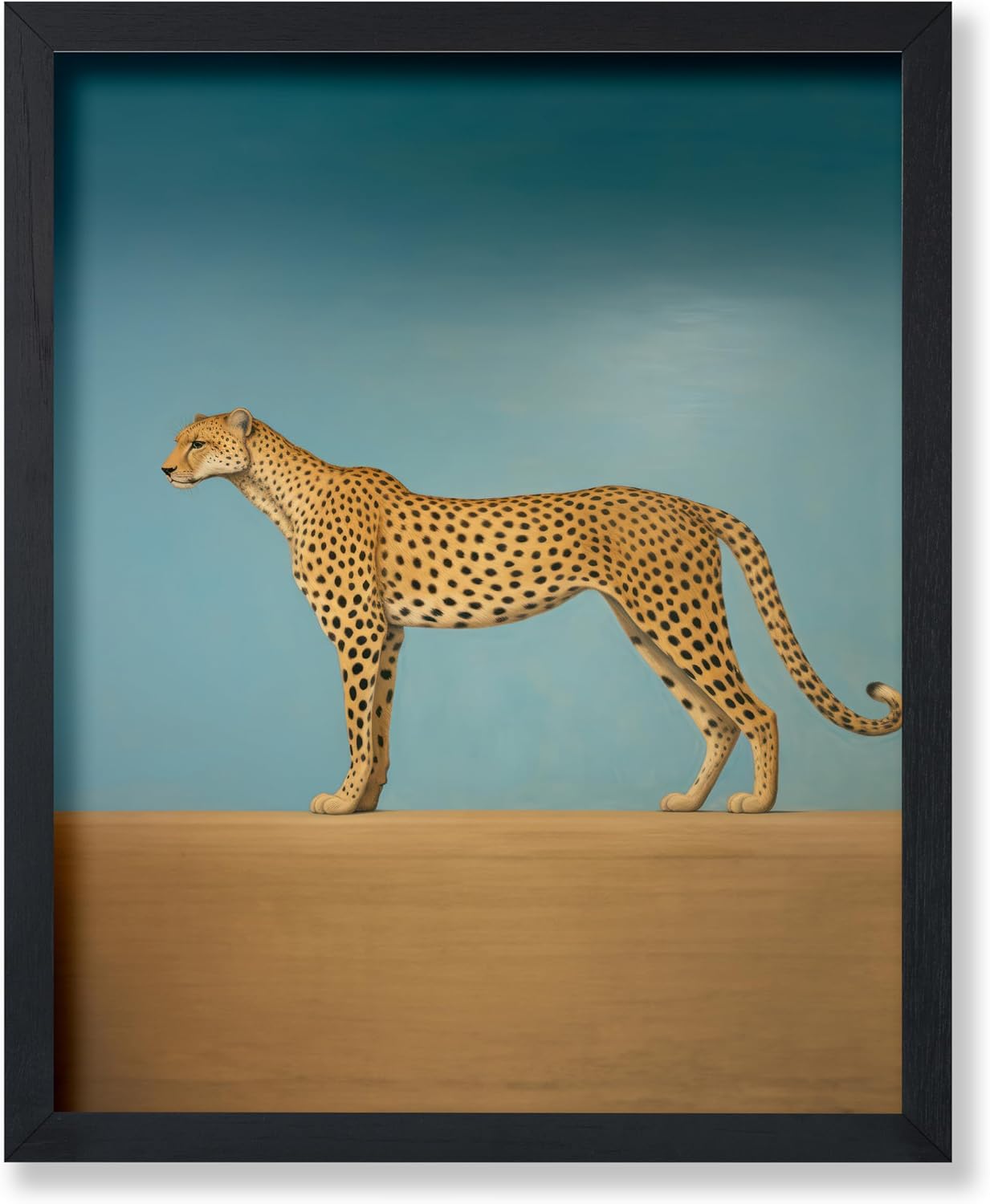 Amazon.com: Poster Master Cheetah Poster - Retro Side Portrait Print ...