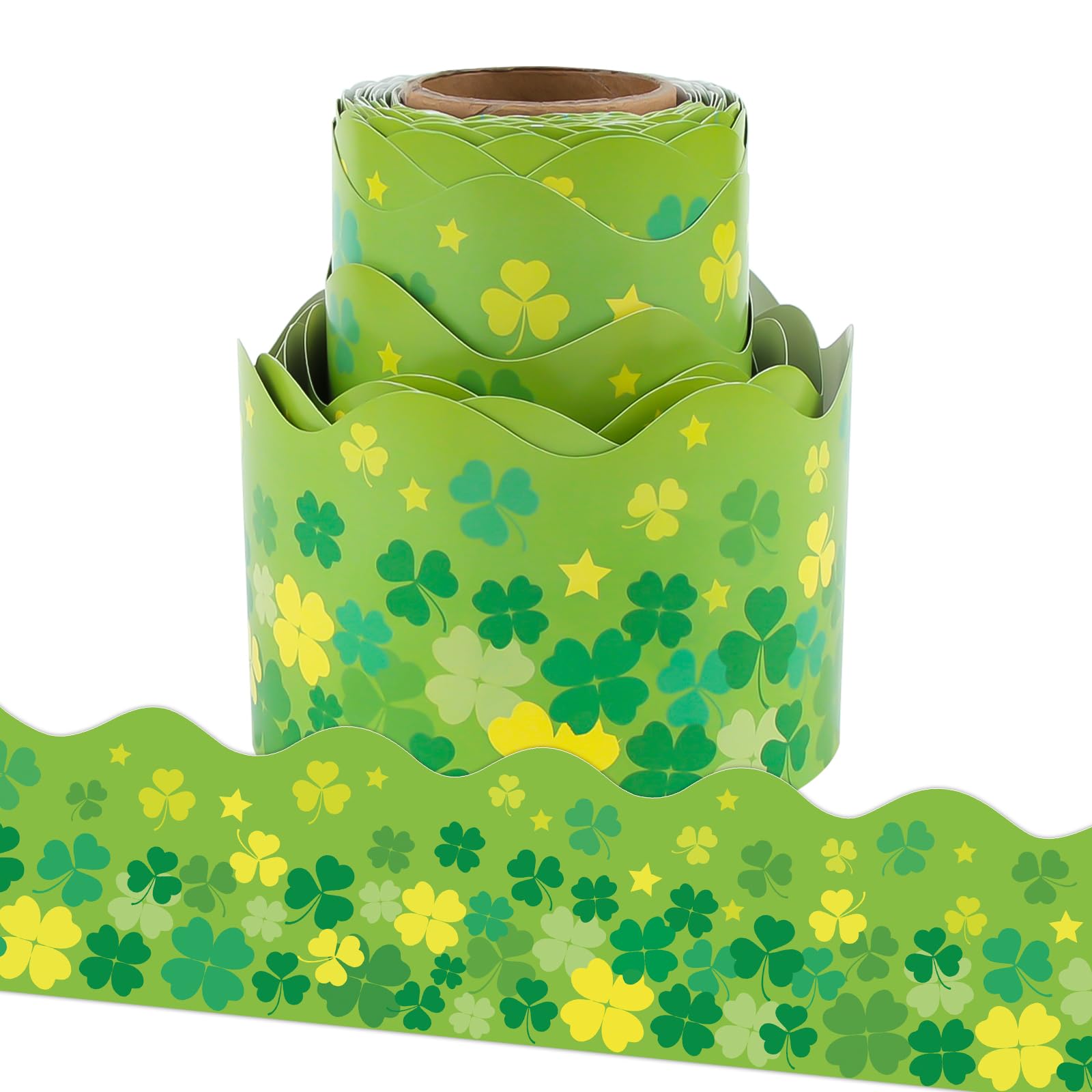 Snapklik.com : 36 Feet Shamrock Border St Patricks Bulletin Board ...