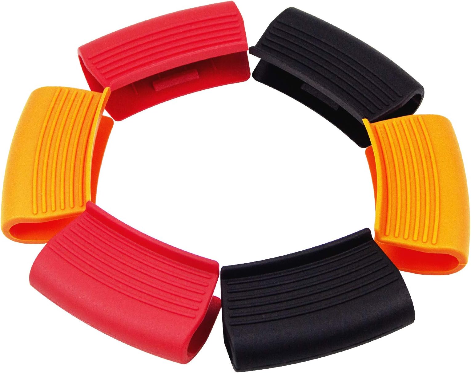 Amazon.com: 2 Pairs Silicone Assist Pot Handle Holder Heat Insulated ...