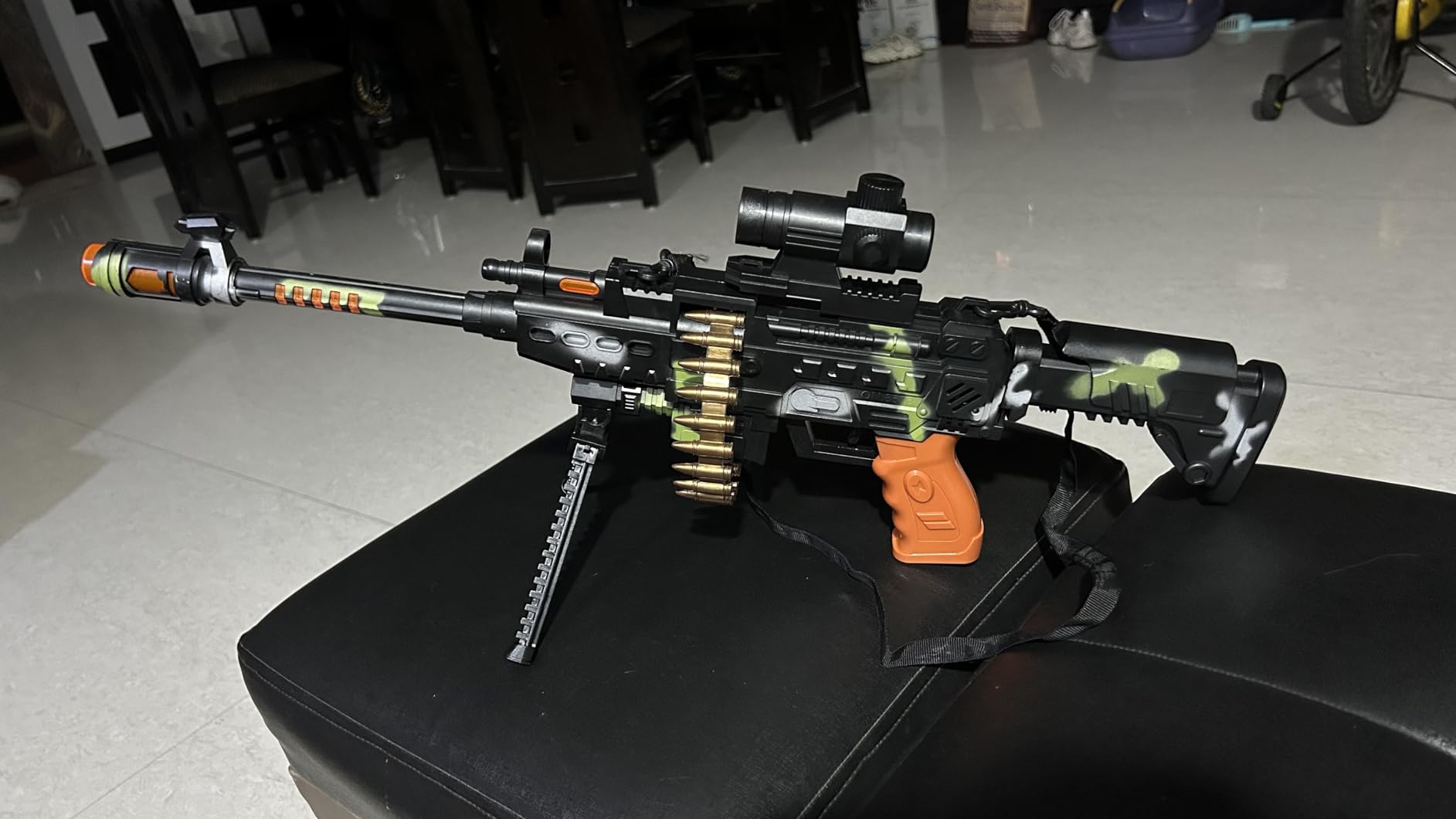 NHR Musical Army Style Toy Gun for Kids with Music, Lights and Laser ...