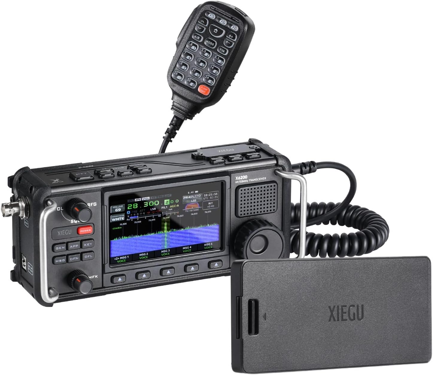 Amazon.com: [with Extra Battery] Xiegu X6200 HF Radio Transceiver ...