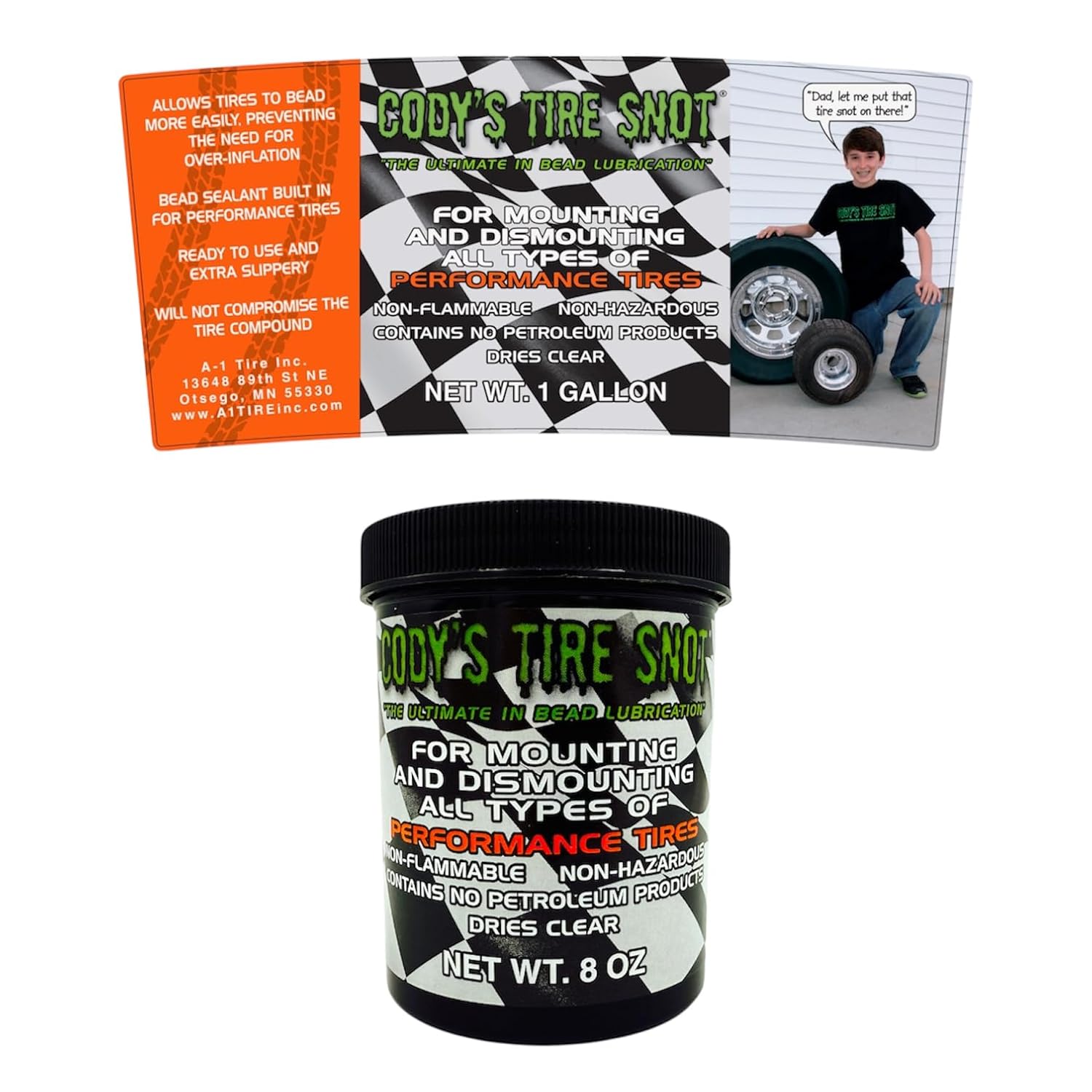 Amazon.com: Cody's Tire Snot Tire Mounting and Dismounting Lube, Bead ...