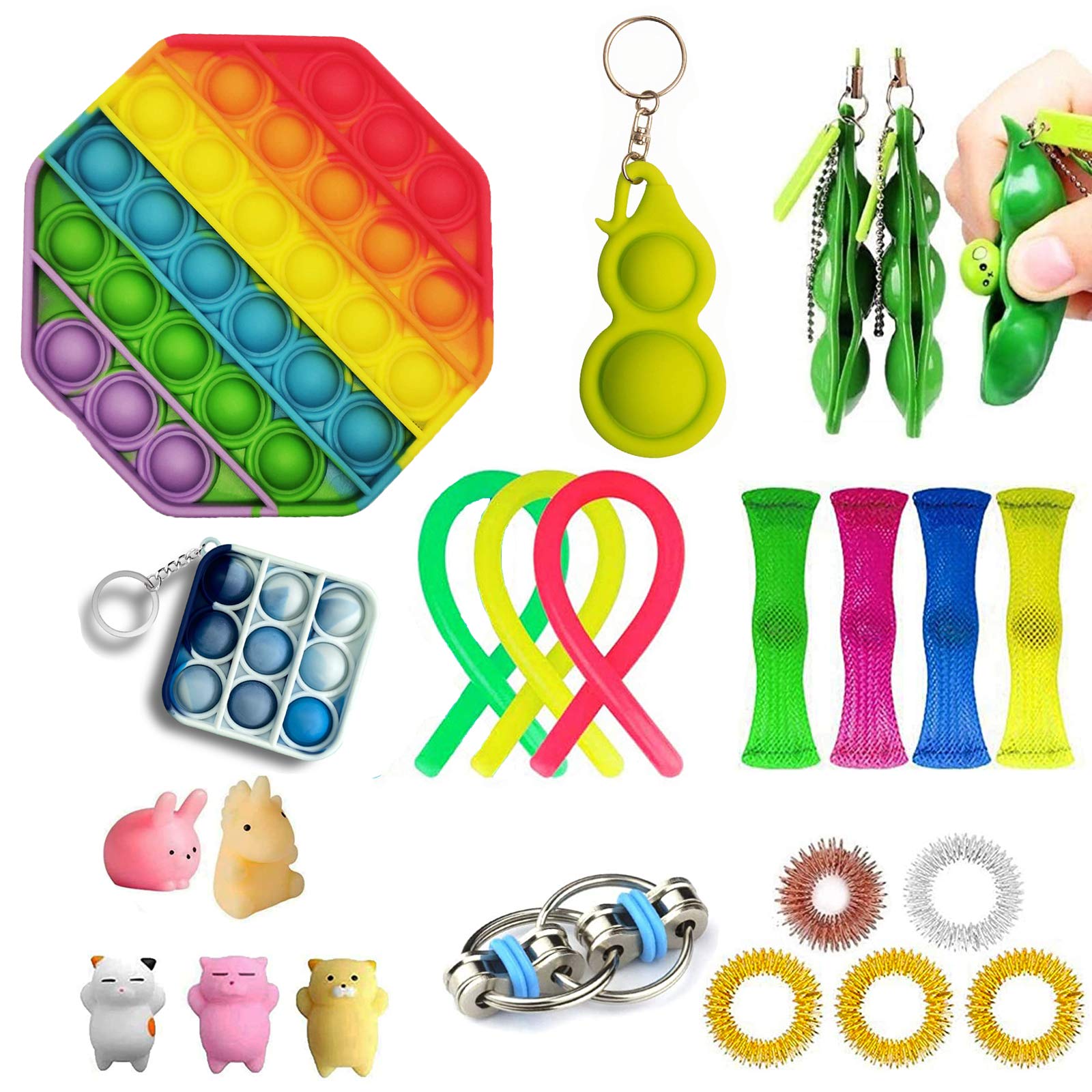 Buy MINC Fidget Toys Set,23 Pcs Fidget Toys for Adults and Kids, Push ...