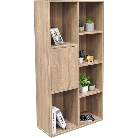 TOPLIVING Librero Estilo Minimalista, Ideal para Sala, con Espacios de ...