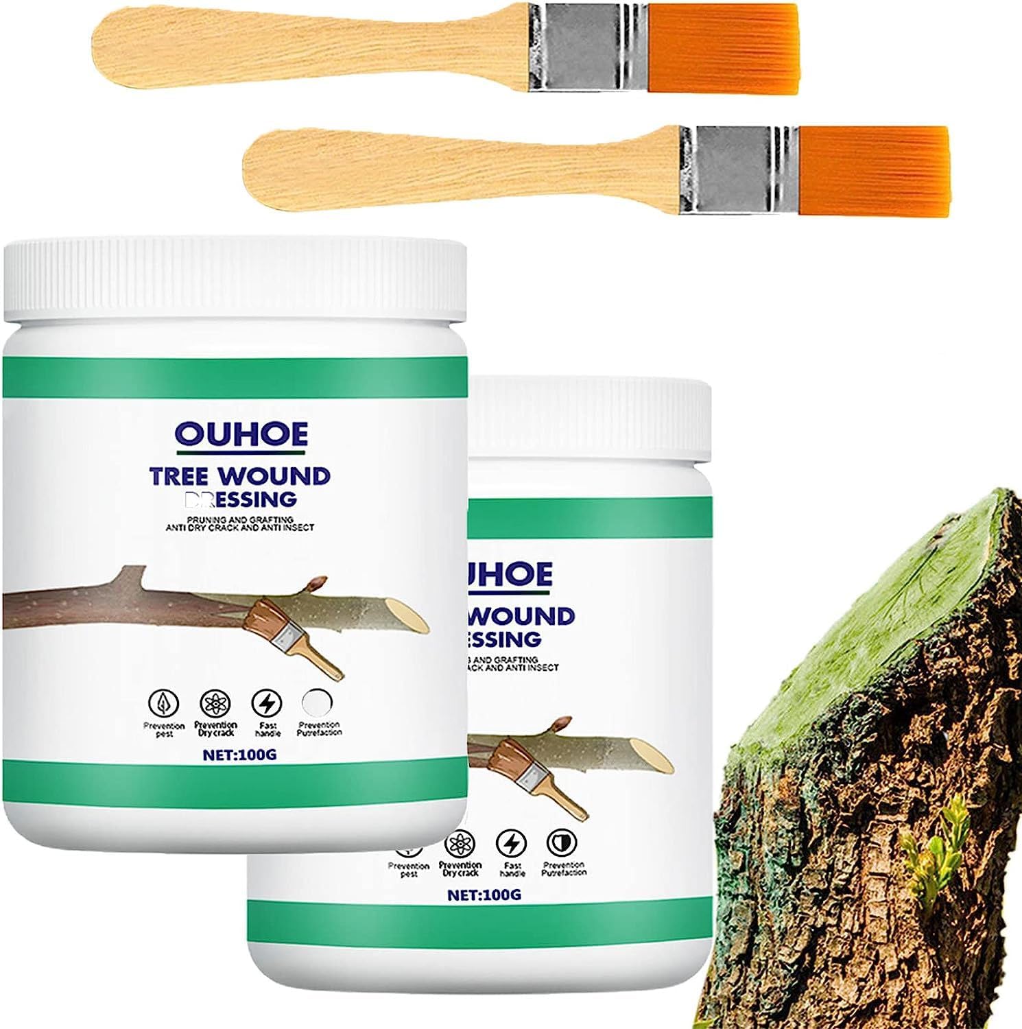 Wellnoon 2PCS Tree Wound Sealer Healing Paste - 100g Bonsai Pruning ...