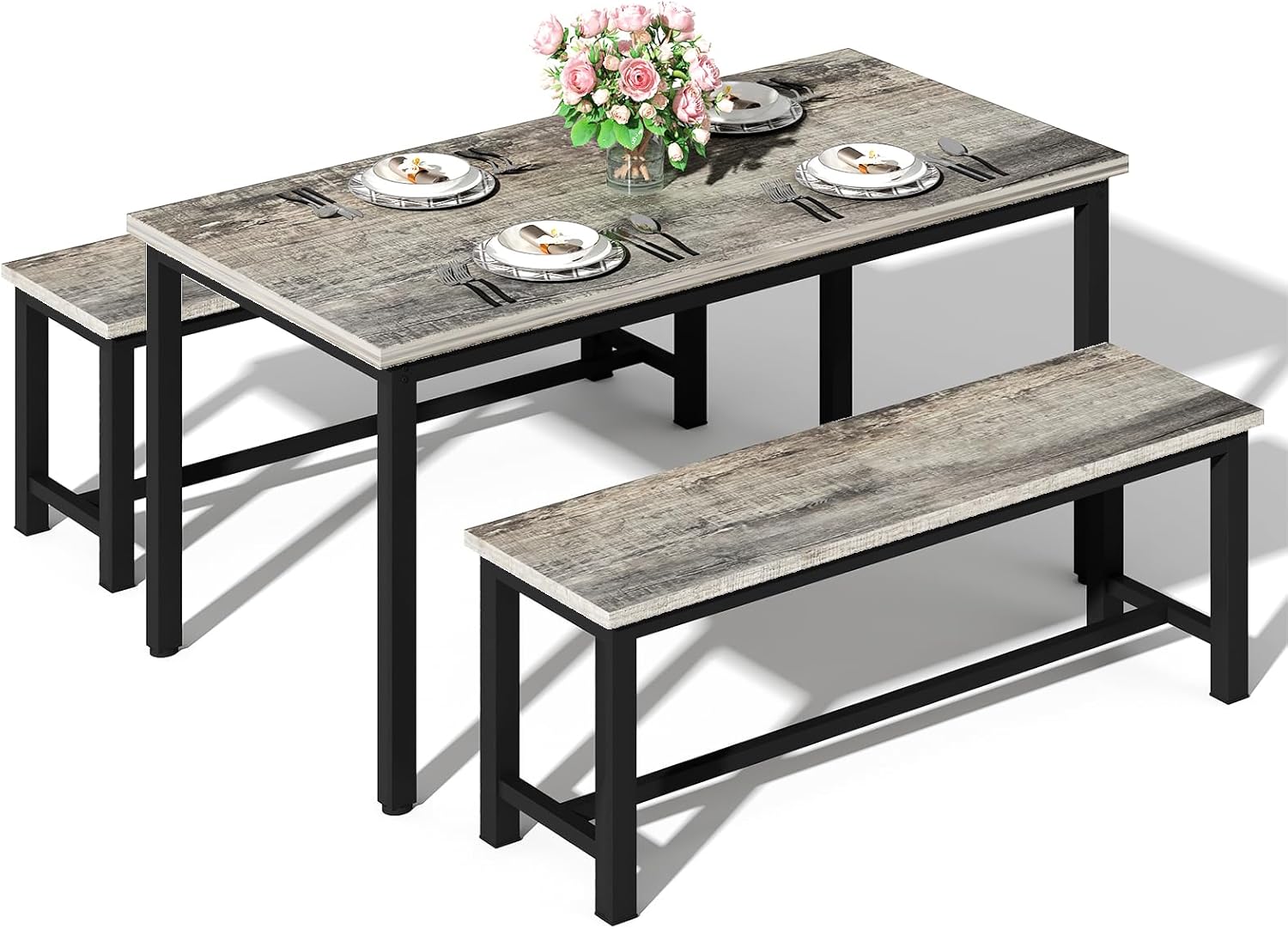 Amazon.com - Recaceik Dining Room Table Set for 4, Modern Kitchen Table ...