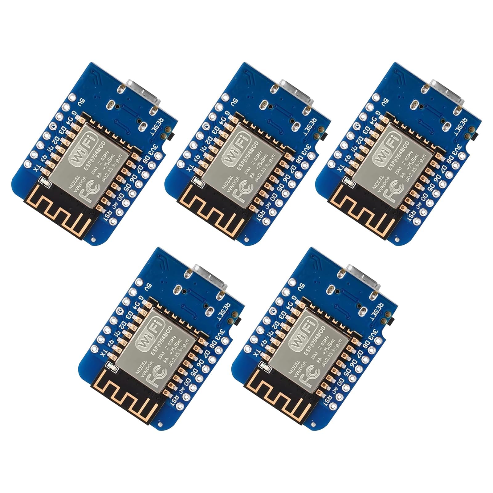 Diymore 5 Stück Esp8266 Nodemcu Esp8266 Nodemcu Module Esp8266 12f Wifi
