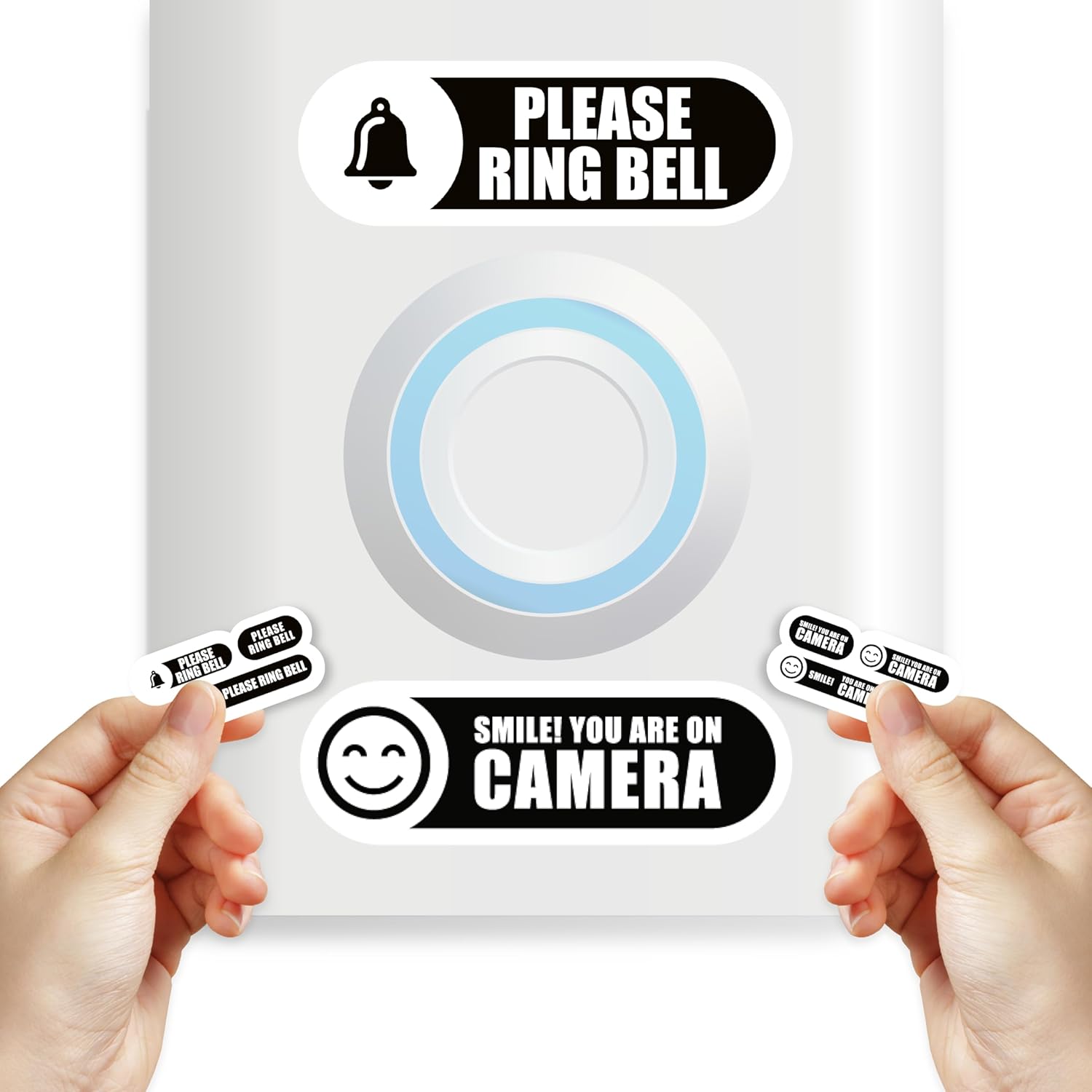 Amazon.com: Tiny Please Ring Bell Sign (3 Sizes) + Tiny Smile You are ...