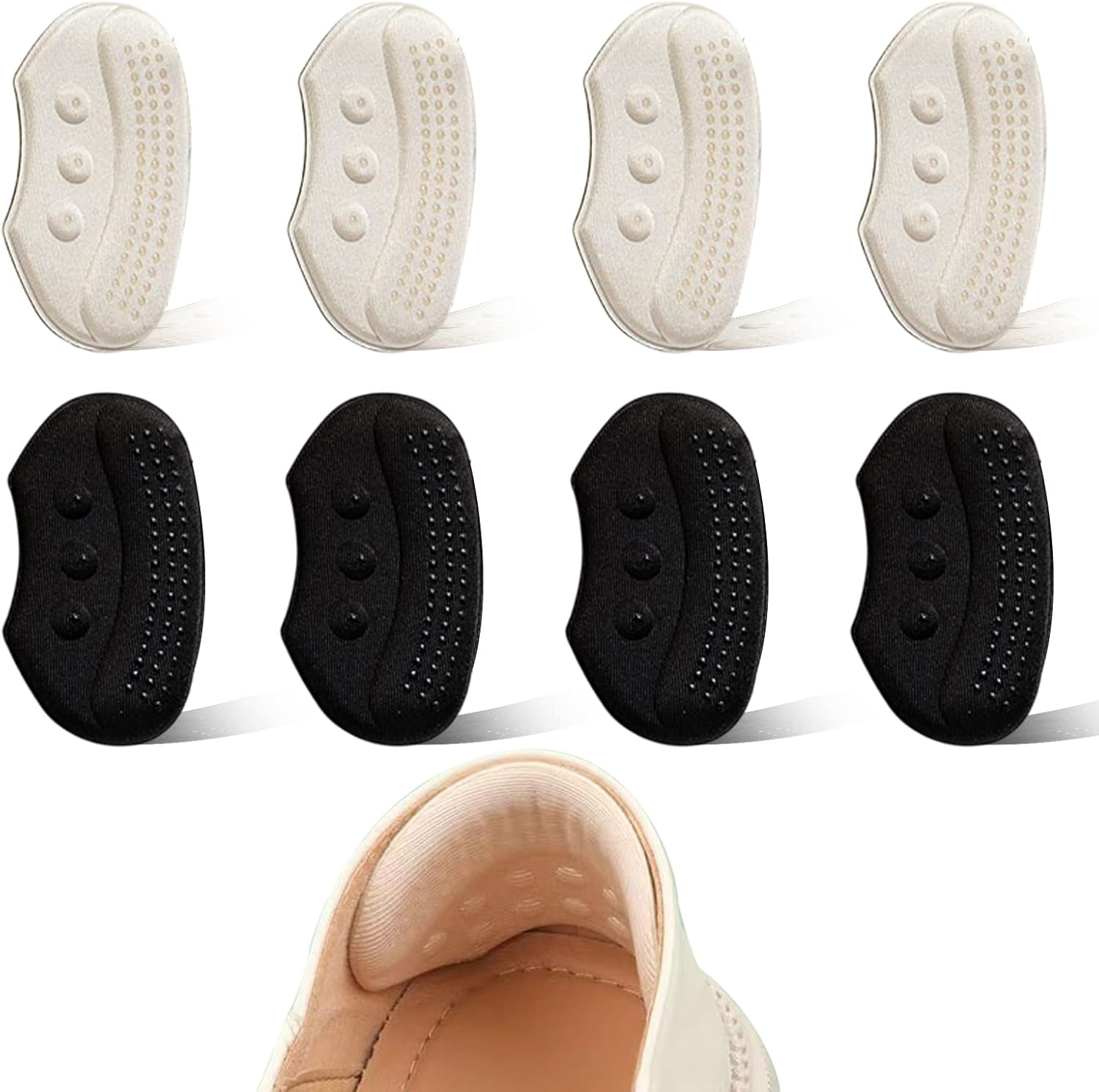 8Pcs Heel Cushion Pads, Heels Cushion Heel Grips Shoes Pads Heel Grips ...