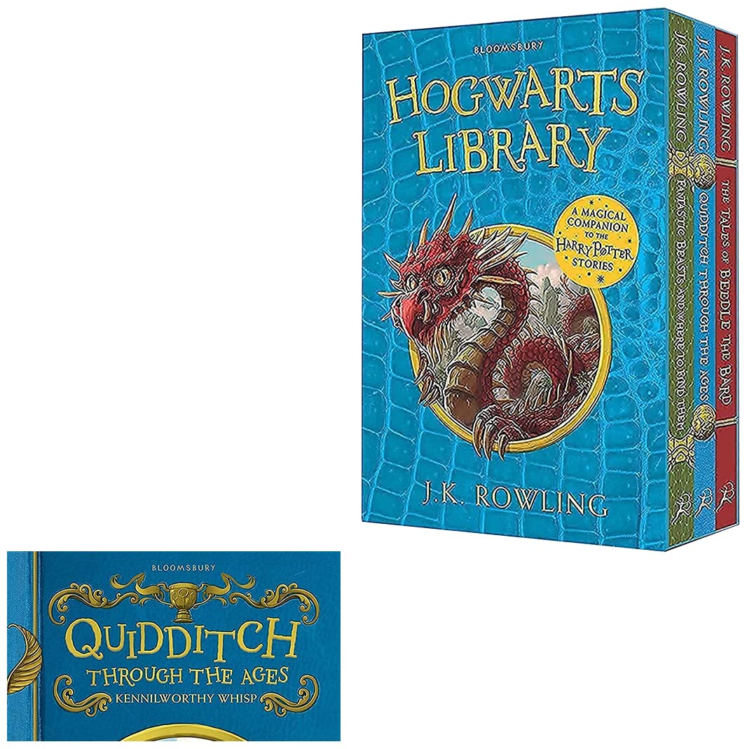 Buy The Hogwarts Library Box Set & Quidditch Through the Ages Book ...
