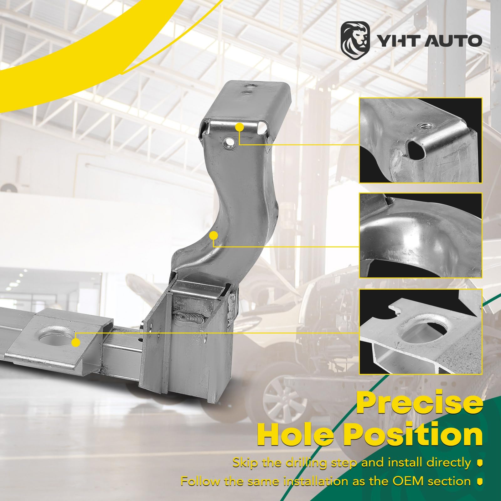 YHTAUTO Radiator Support Lower Tie Bar Replacement for Mercedes-Benz ...