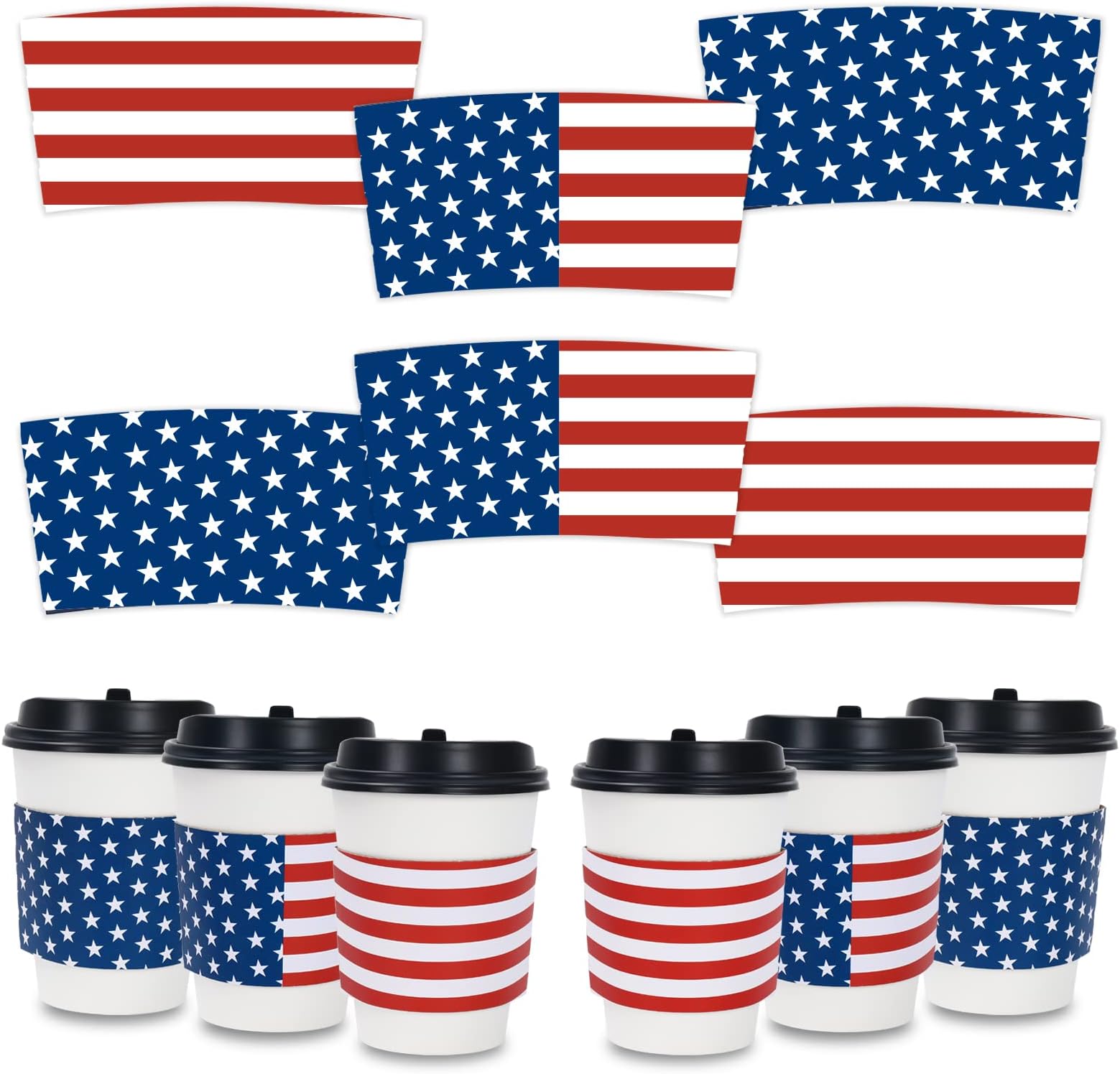 Amazon.com: 48 Count Patriotic Treat Snack Cups American Flag ...