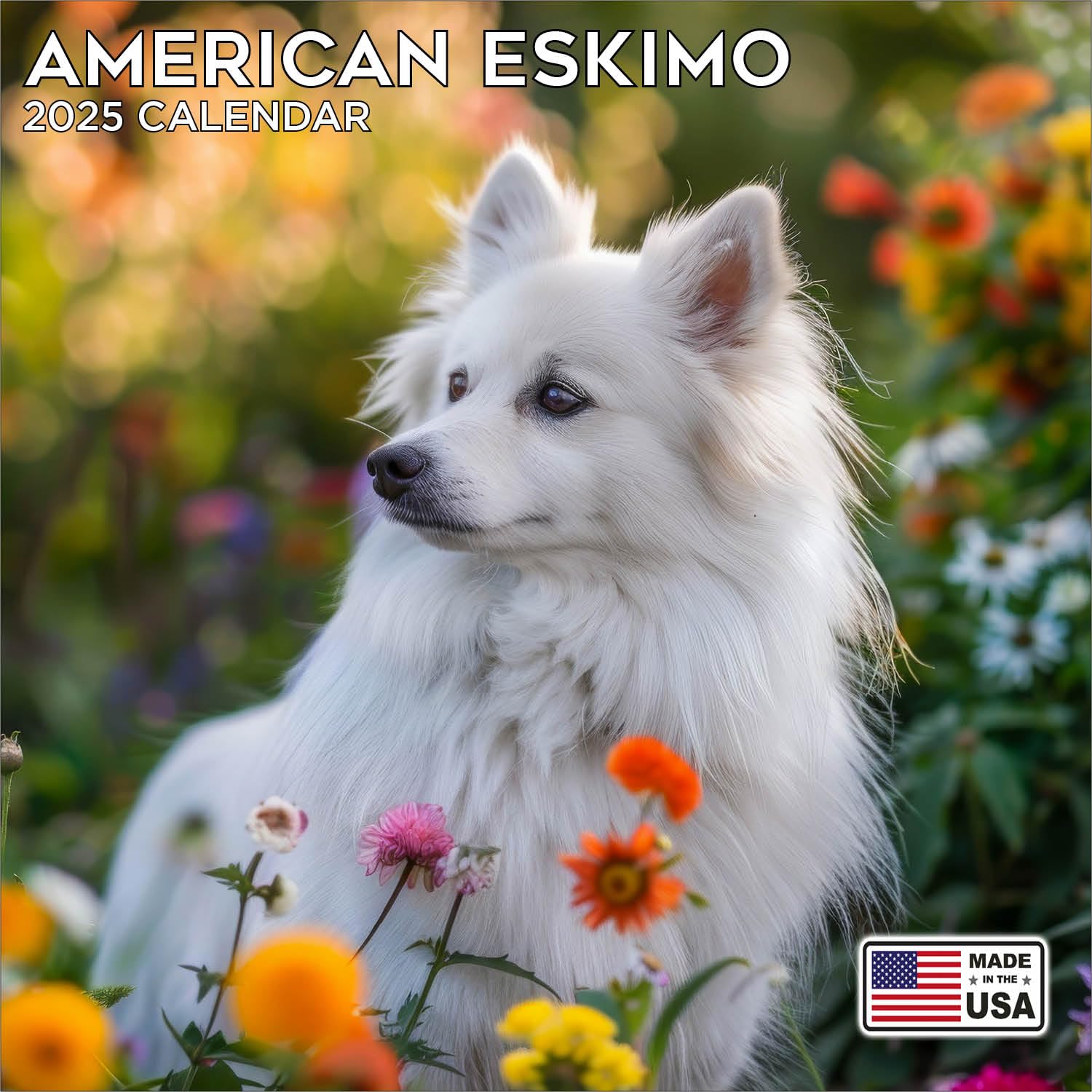 Snapklik.com : 2025 American Eskimo Calendar - Dog Breed Wall Calendar ...
