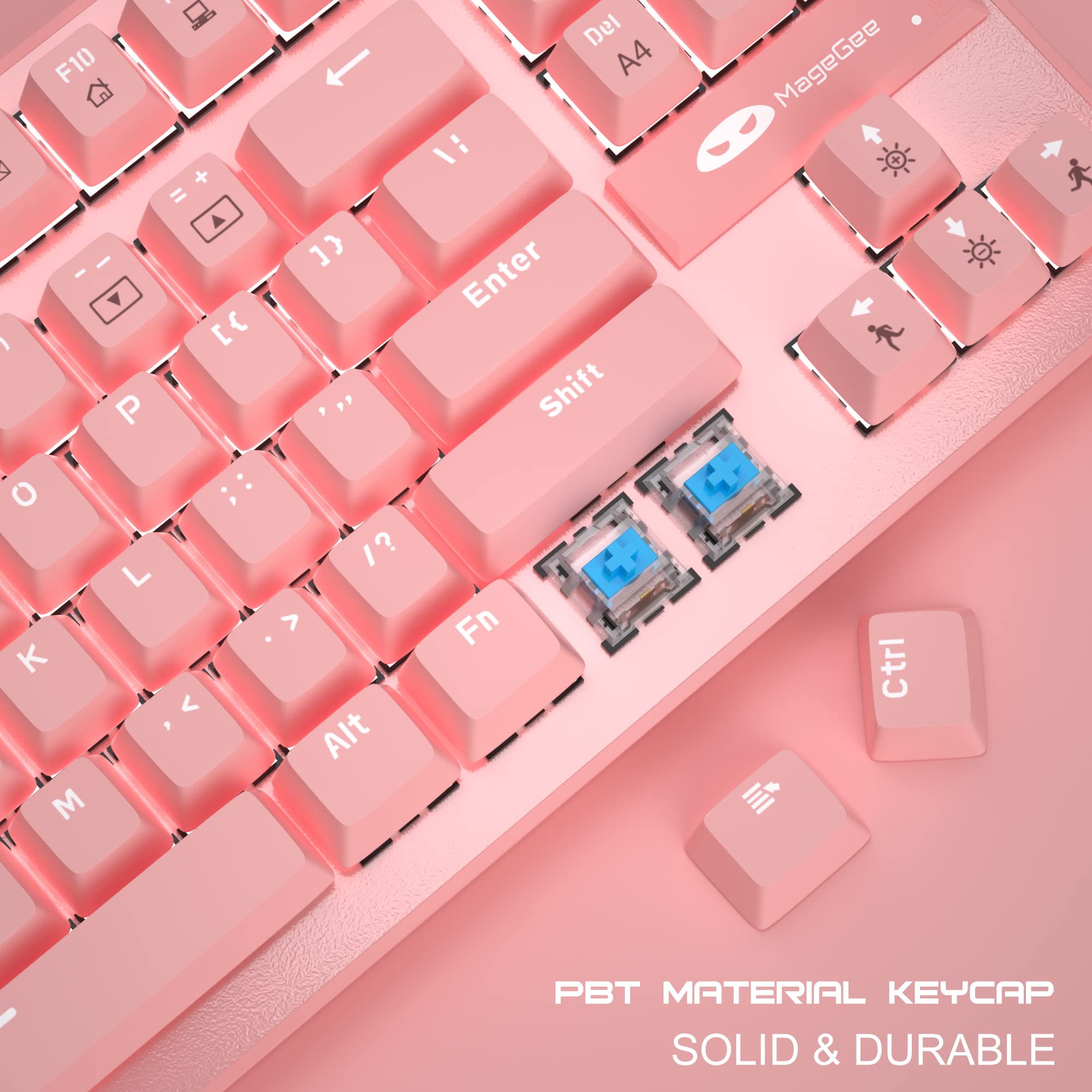 Pink Mechanical Keyboard Game...B09CTFTHHW | Encarguelo.com