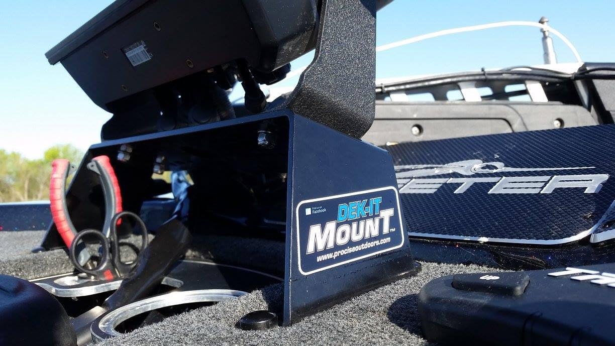 PROcise Outdoors DEK-it Boat Fish Finder Mount, Bassmaster Tested, GPS ...