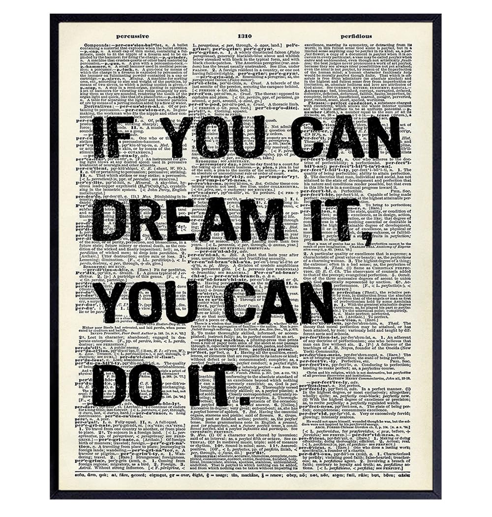 Amazon.com: Quote Dictionary Art, Home Decor - Upcycled Wall Art Print ...