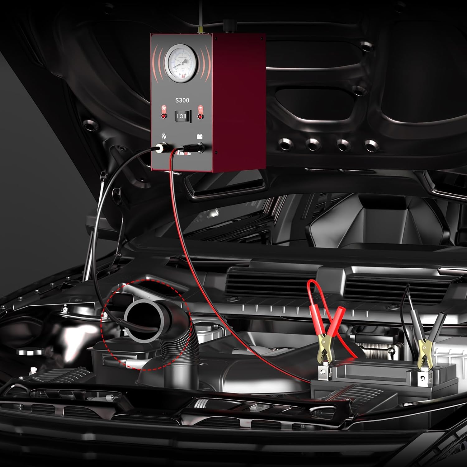 Snapklik.com : Smoke Cone Leak Detector Exhaust Intake Boot Adapter ...