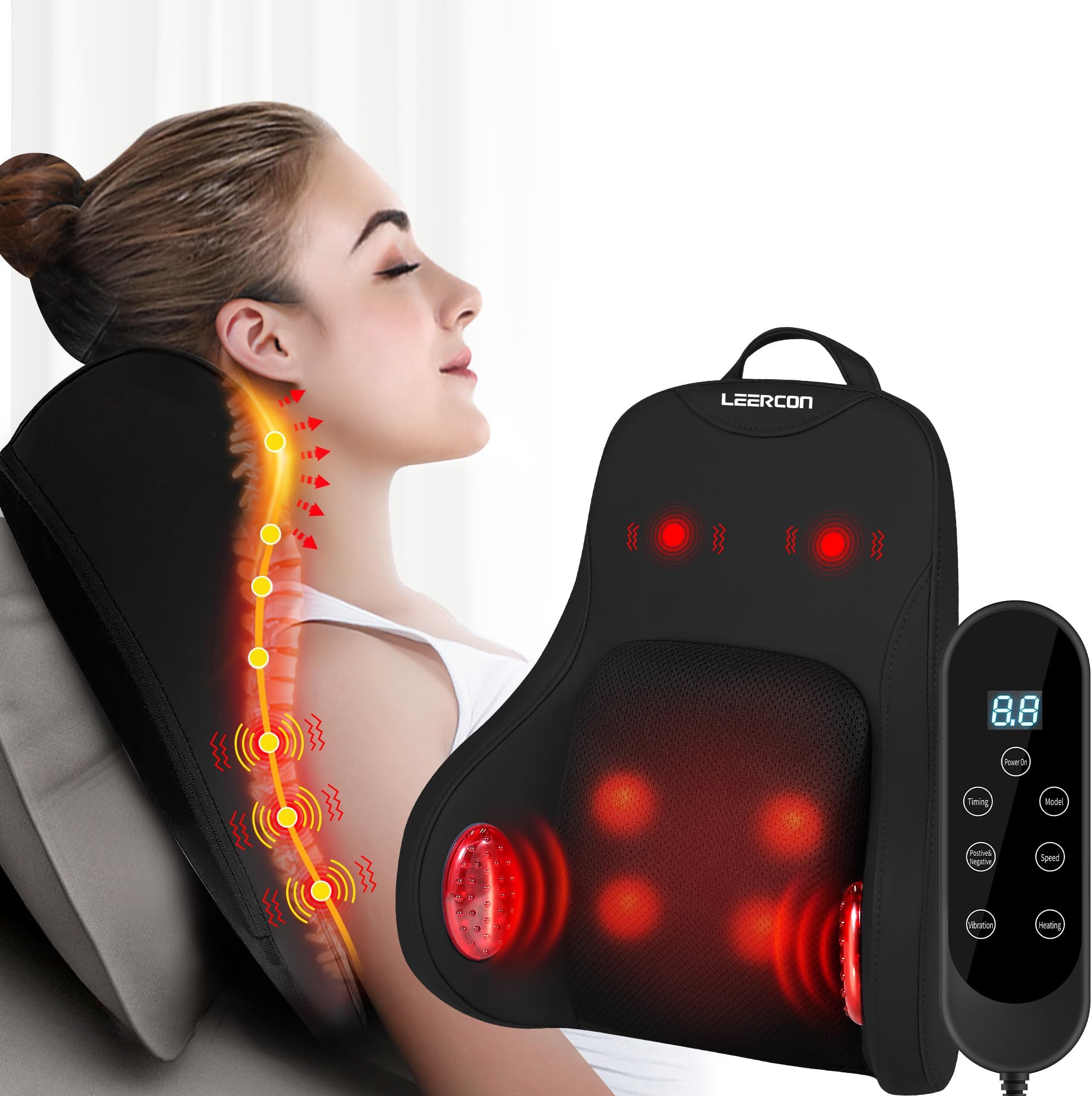 Amazon.com: LEERCON Back Massager, Large Back Thermal Massager - Wide ...