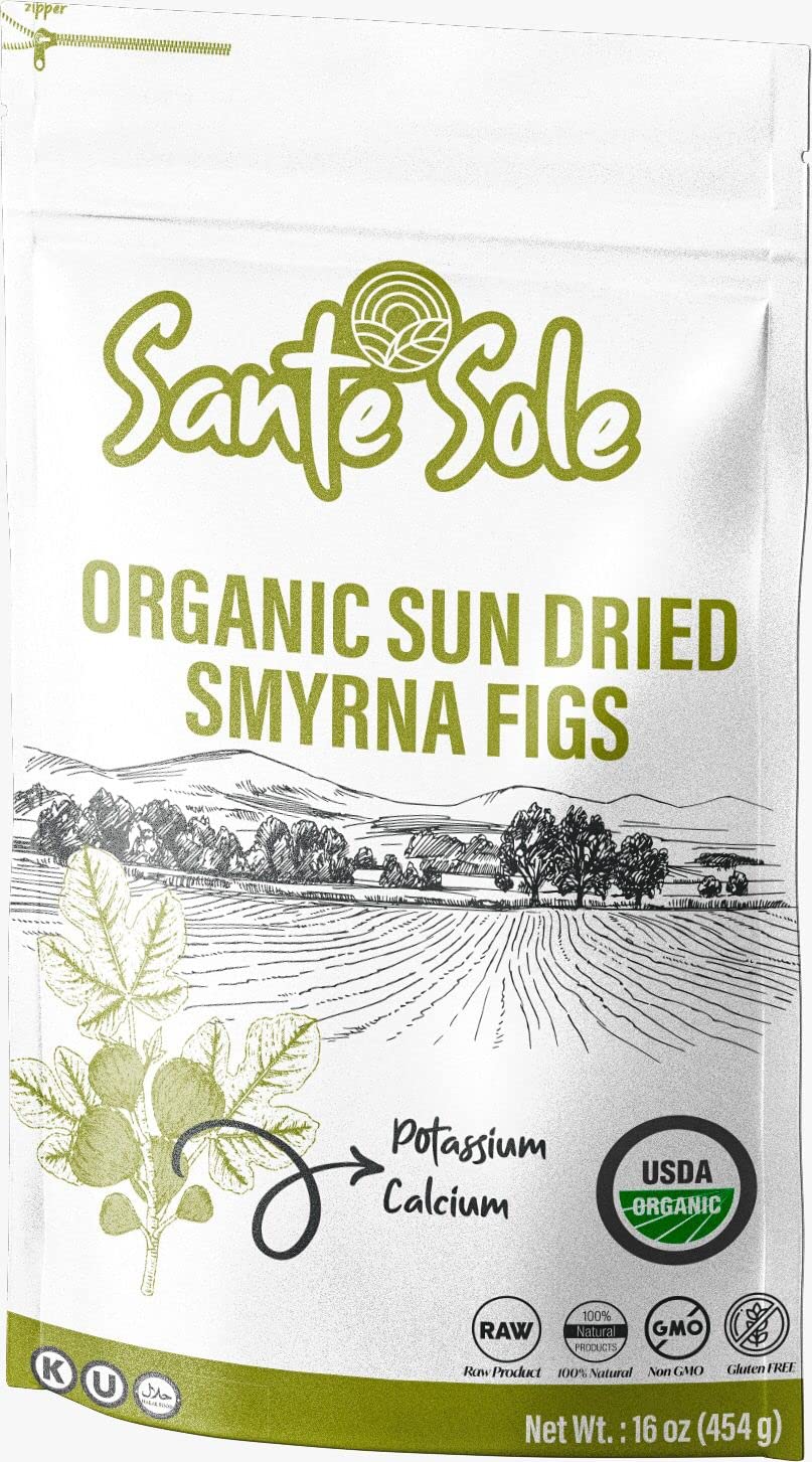 Amazon.com: Sun-Dried Organic Fig Snack 16 Oz (1-Pack) - Dried Fruit ...