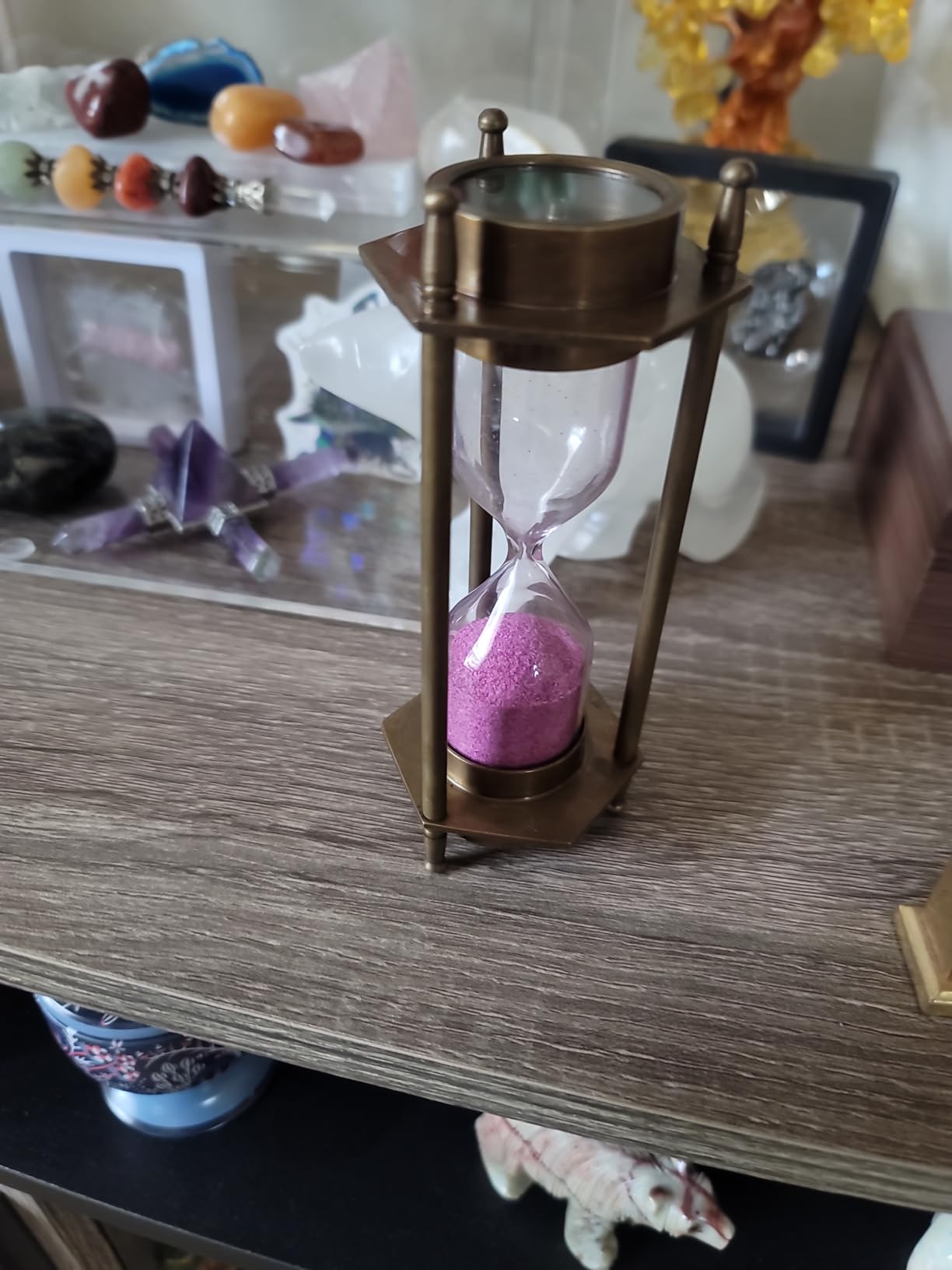 Amazon.com: Brass Sand Timer Hourglass with Exquisite Marine Compass ...