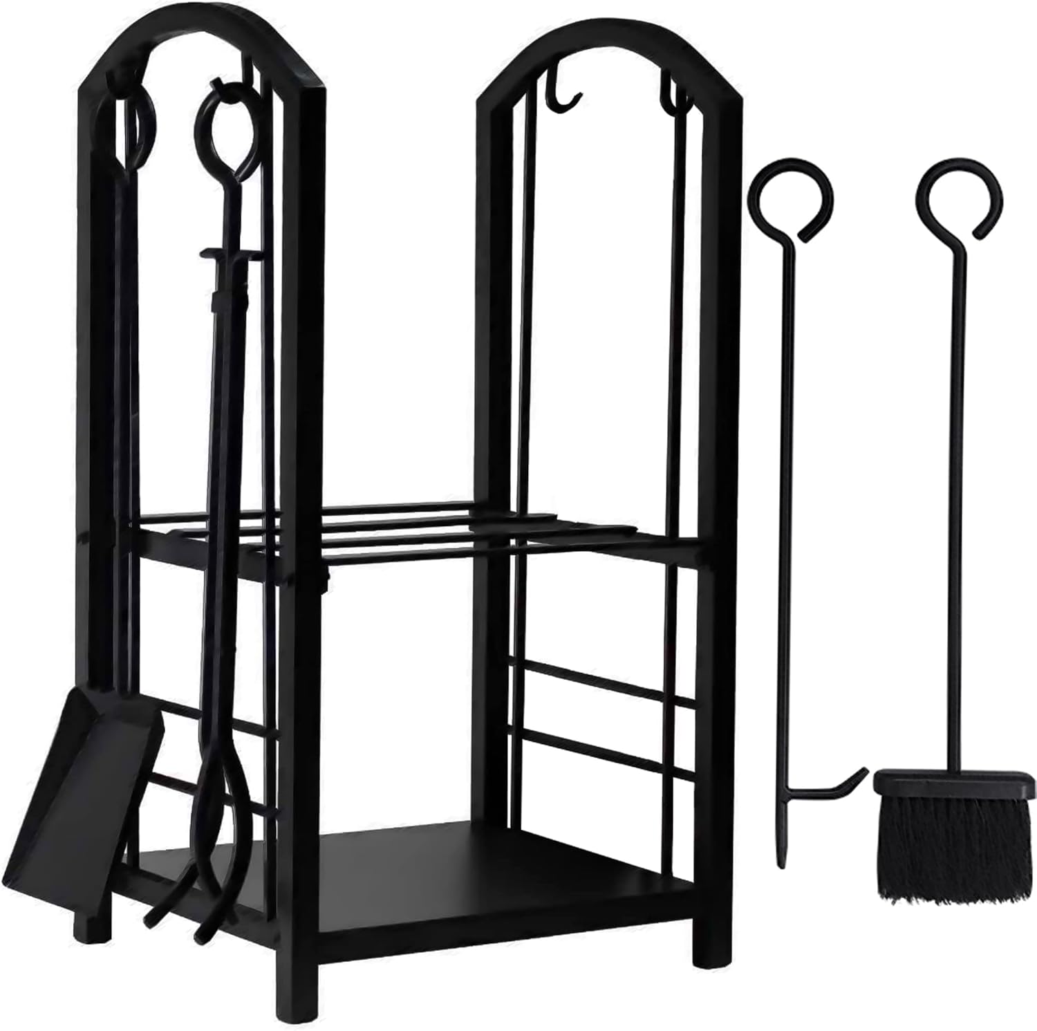 Amazon.com: Amagabeli Firewood Rack Fireplace Tool Rack Indoor Wood ...