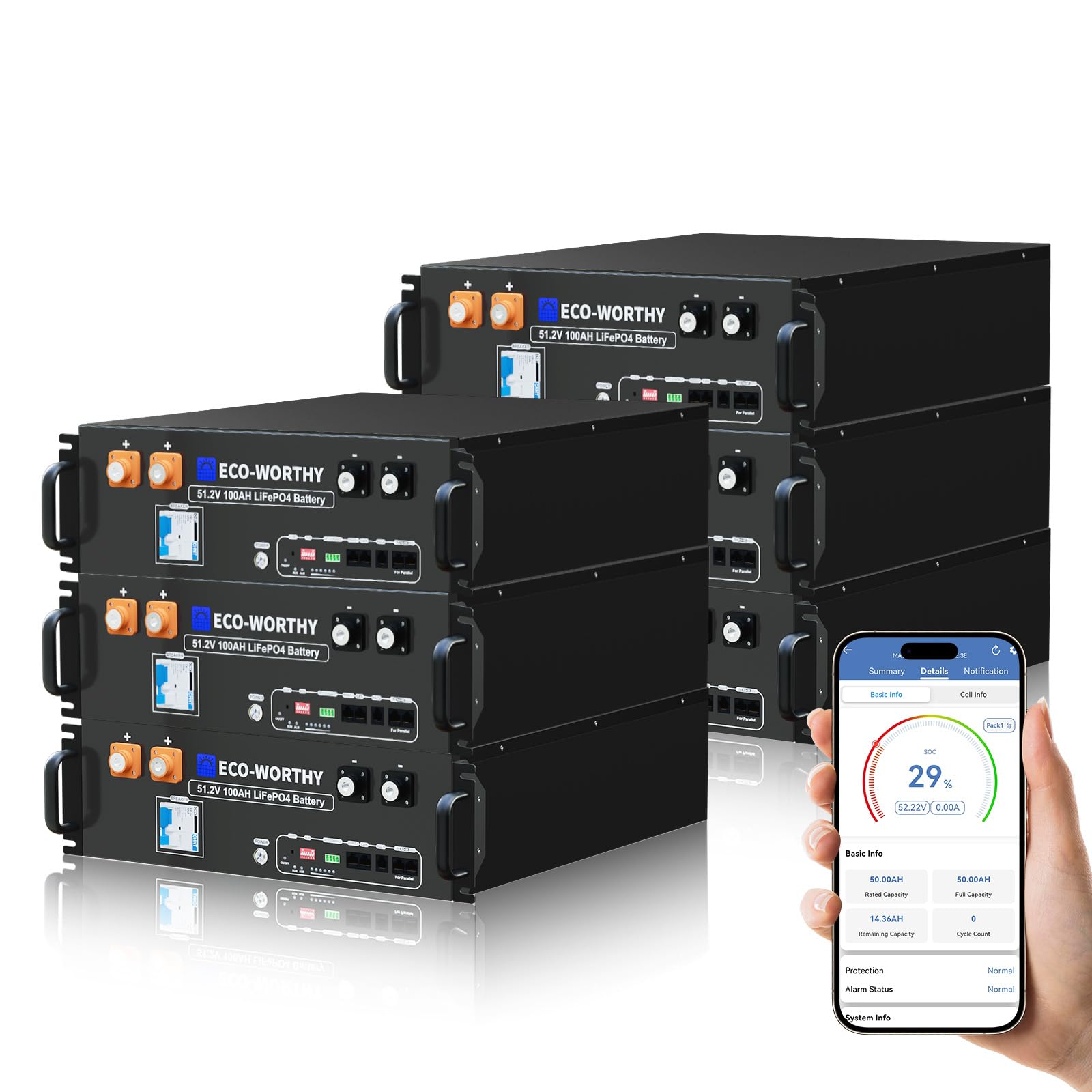 Eco Worthy 48v 600ah Server Rack Lifepo4 Lithium Battery 6 | Desertcart ...