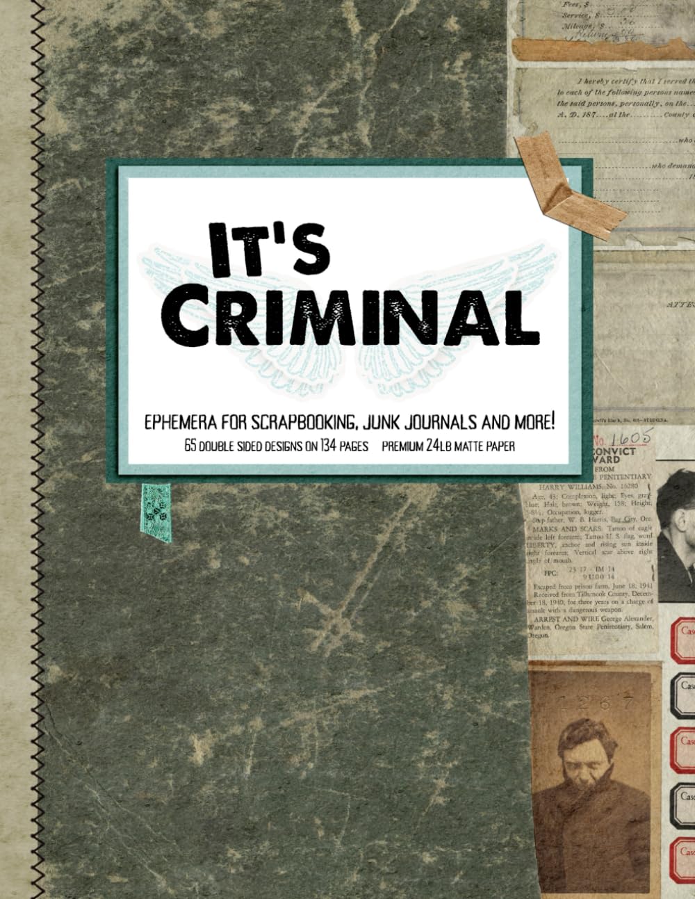 It's Criminal! Junk Journal Ephemera, Murder Mystery, Documentation ...