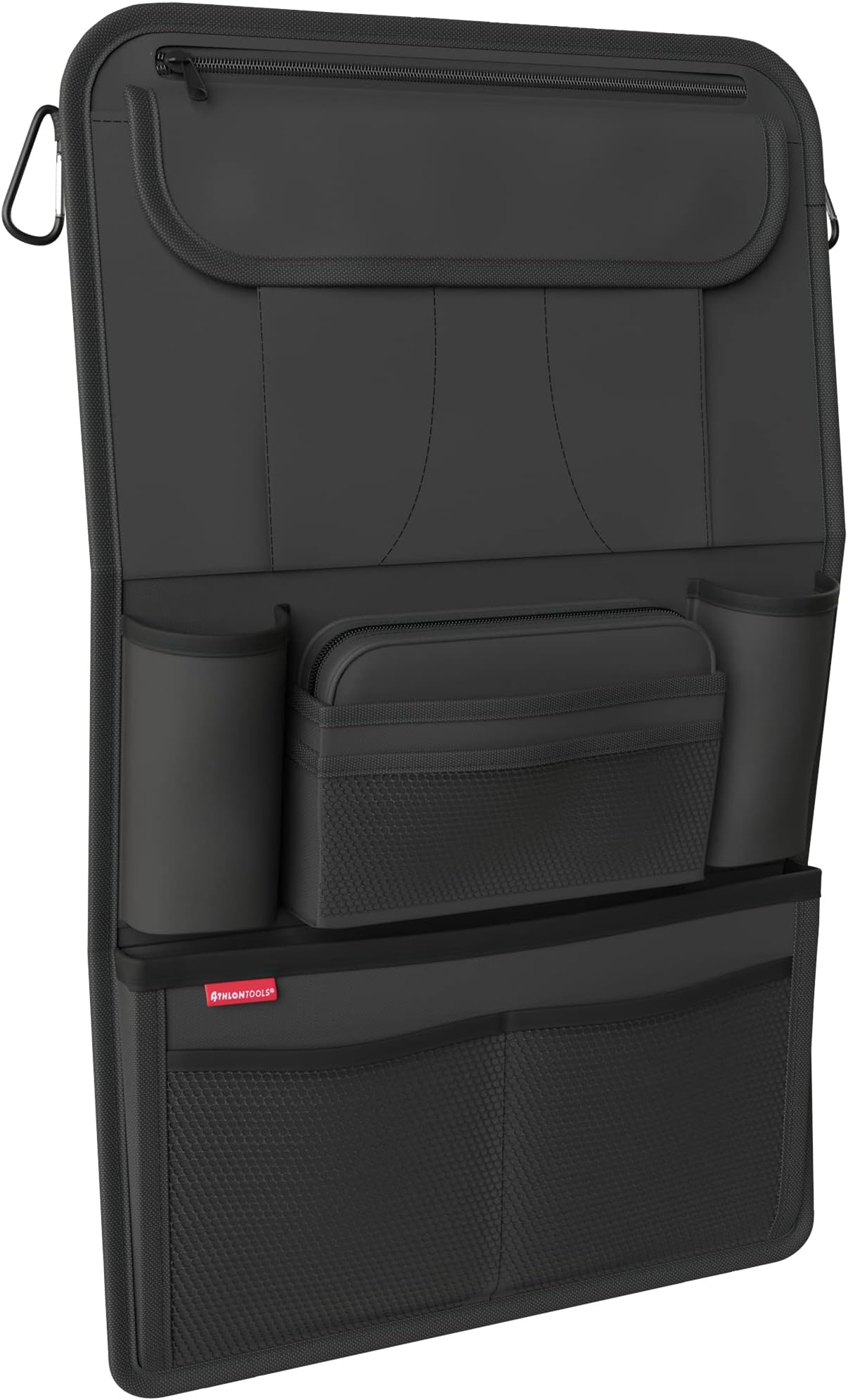 Amazon.com: BEATUNEE Black Car Seat Back Organizer with Multiple ...
