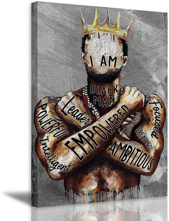 Amazon.com: African American Wall Decor Motivational Black Art Black ...