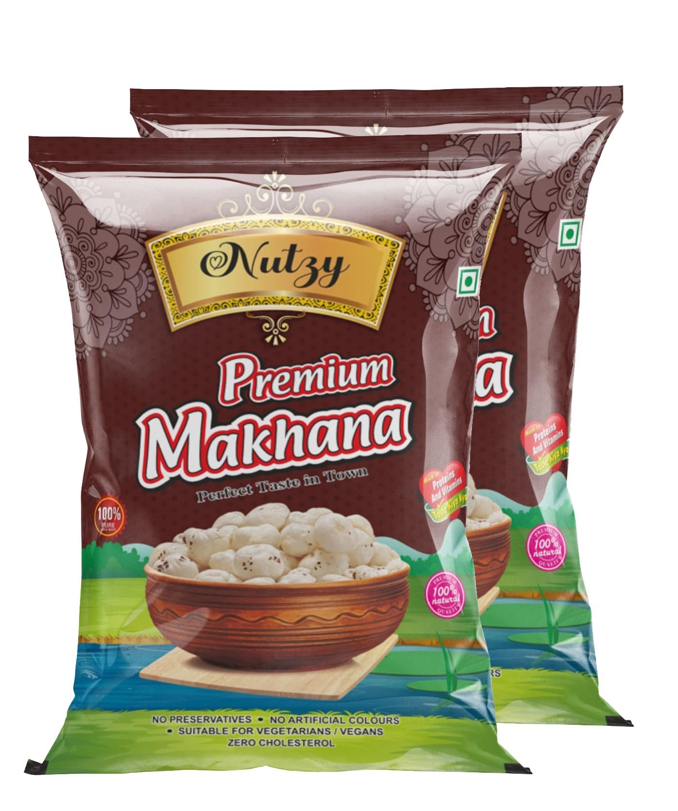 Nutzy Dried Fruits Nuts And Seeds (Makhana, 500g (2x250g)) : Amazon.in ...